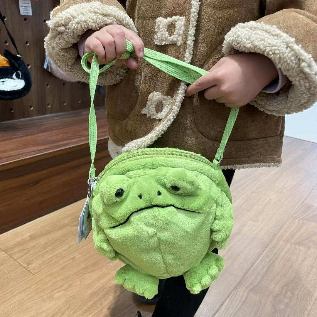 JellyCat Fun Rich Rain Frog Bag Crossbody Bag Plush Toy Doll - Walmart.com
