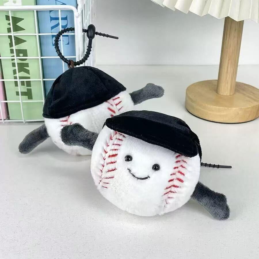 JellyCat Fun Sports Series Baseball Plush Pendant 12cm Fun Gift Idea ...