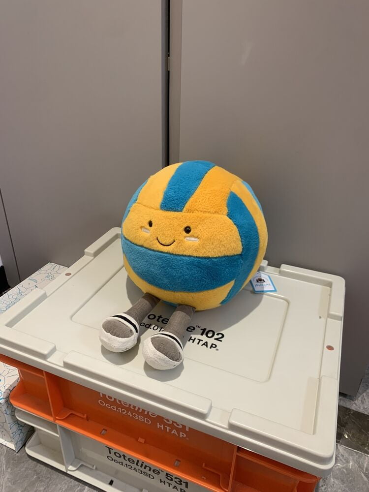 JellyCat New Creative Plush Gift Fun Sports Beach Volleyball Plush Toy ...