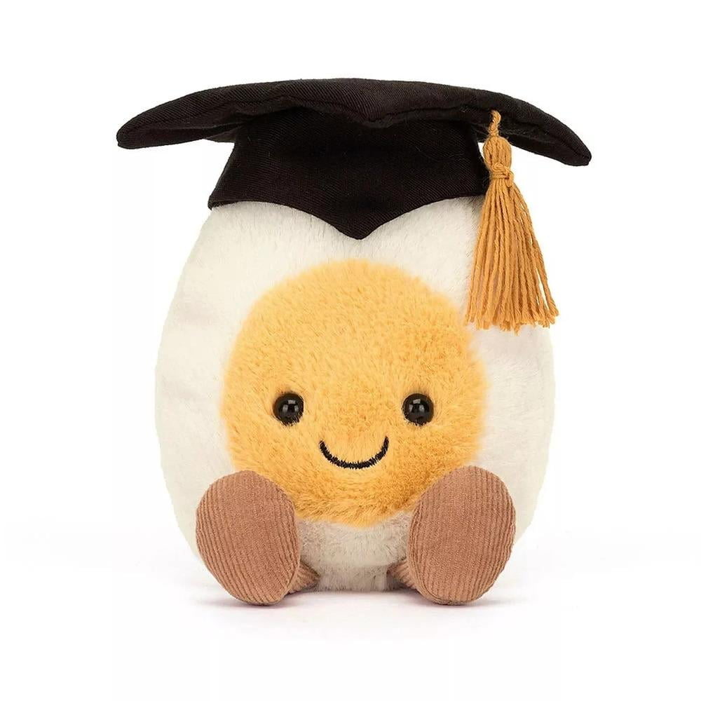 JellyCat New Plush Toy Boiled Egg Graduation Soft Plush Toy - Walmart.com