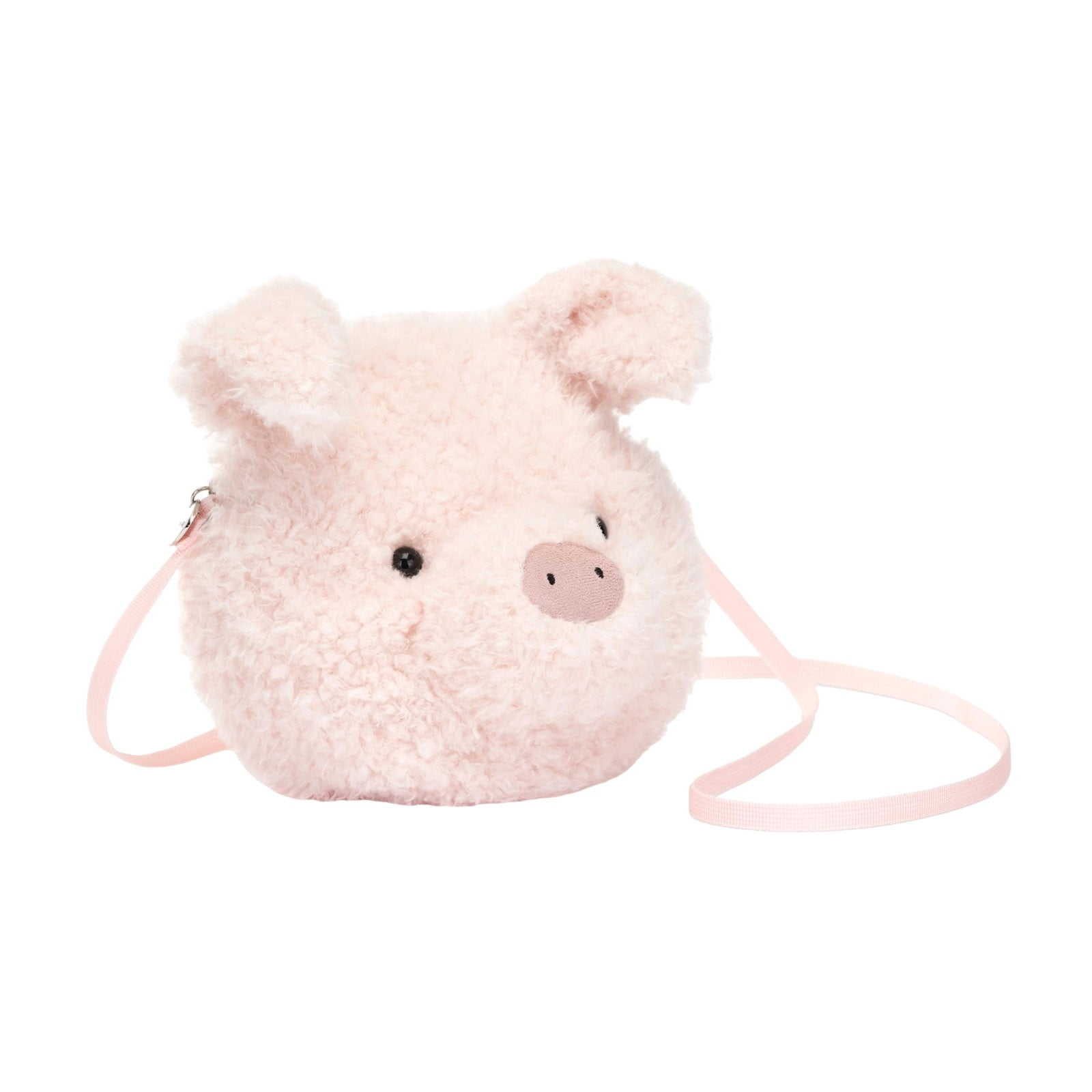JellyCat Pig Head Plush Bag | Crossbody Bags & Shoulder Purses | Fun ...