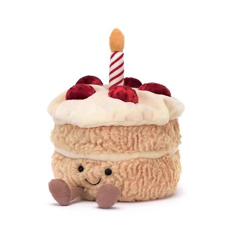 JellyCat Strawberry Birthday Cake Plush Toy Doll Gift Fun Gift Idea ...