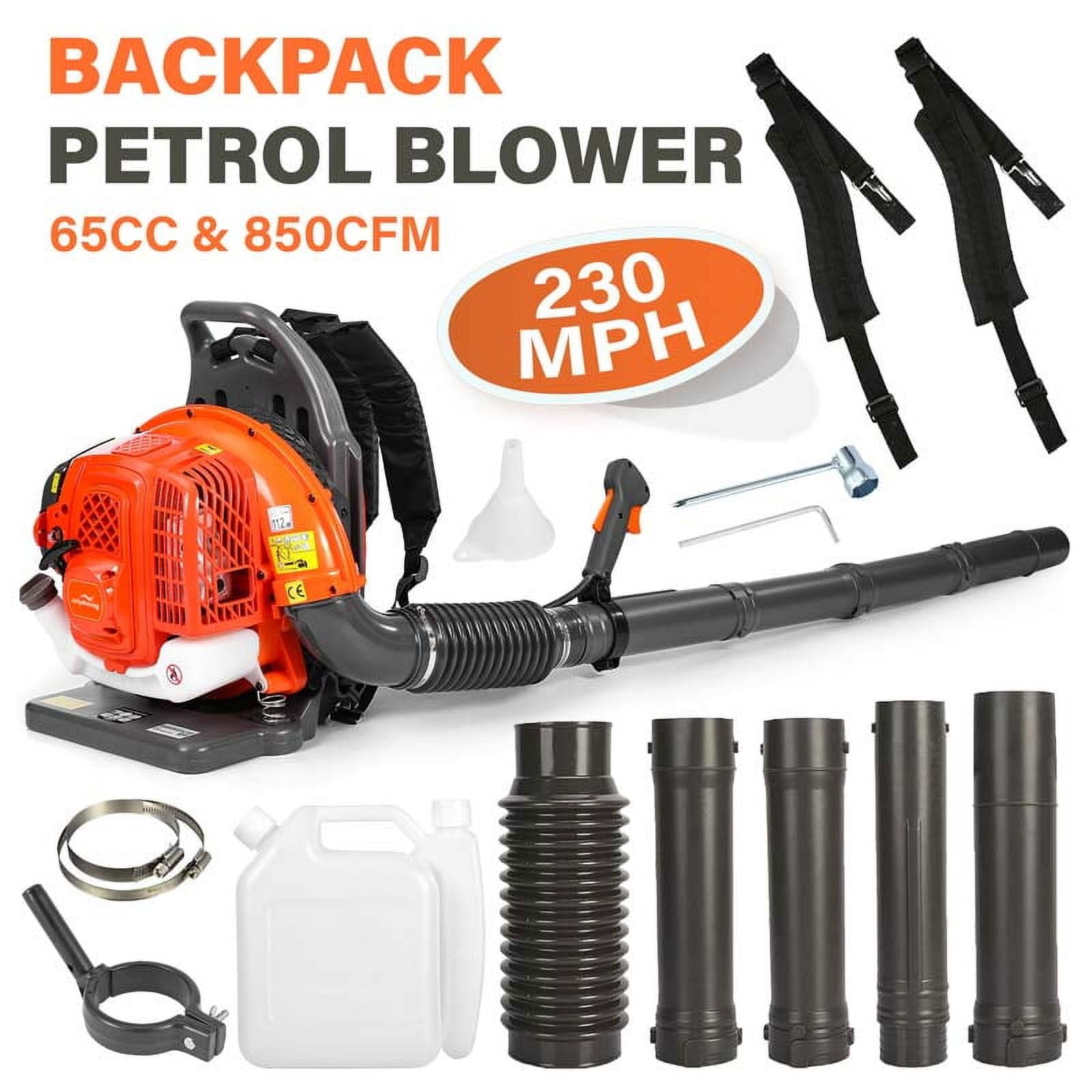 JellyMoving New 65CC 2-Stroke 850CFM 230MPH Gas Powered Backpack Leaf ...