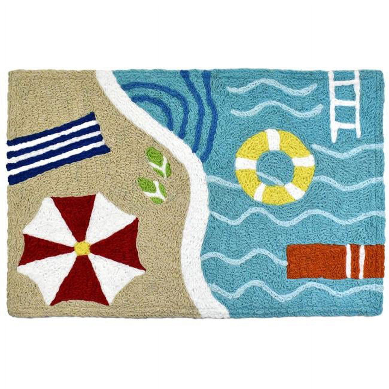 Jellybean JB-TF014 20 x 30 in. Poolside Indoor & Outdoor Accent Rug ...
