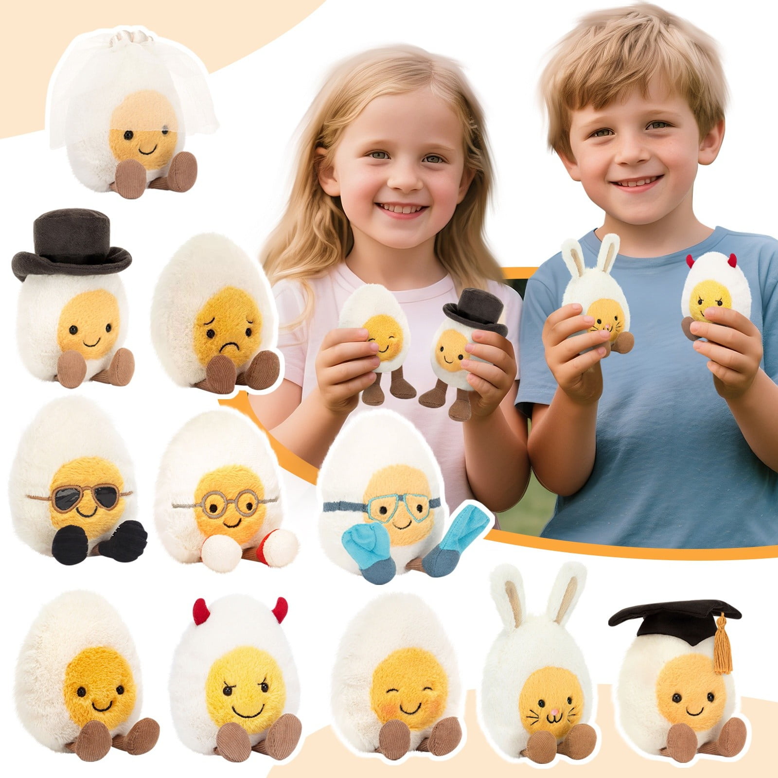 Jellycat 2025 Graduation Plush Toys Jellycat Amuseables Boiled Egg ...
