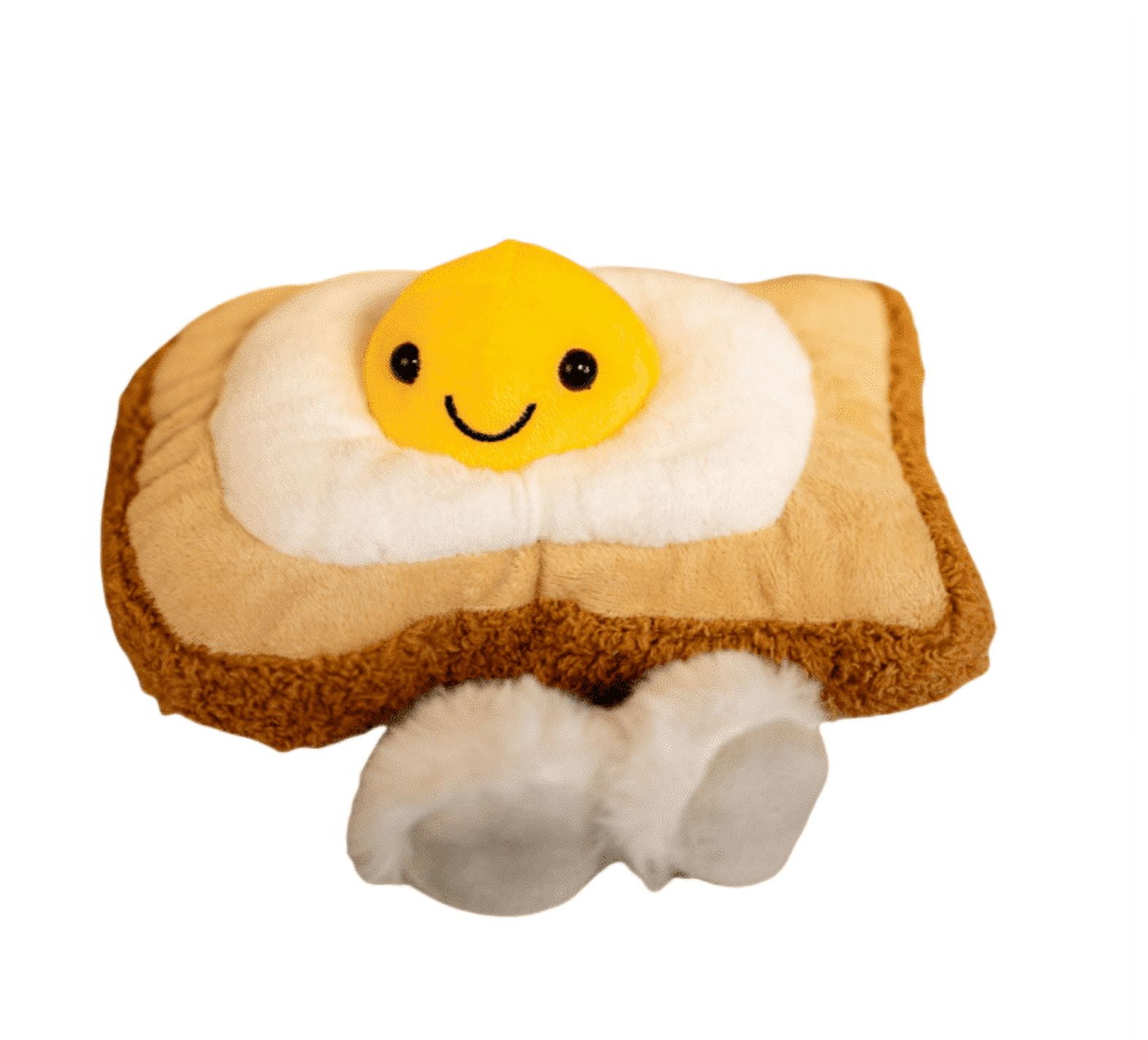 Jellycat 4" Toast Egg Plush Stuffed Toy - Charming Breakfast Plushie ...