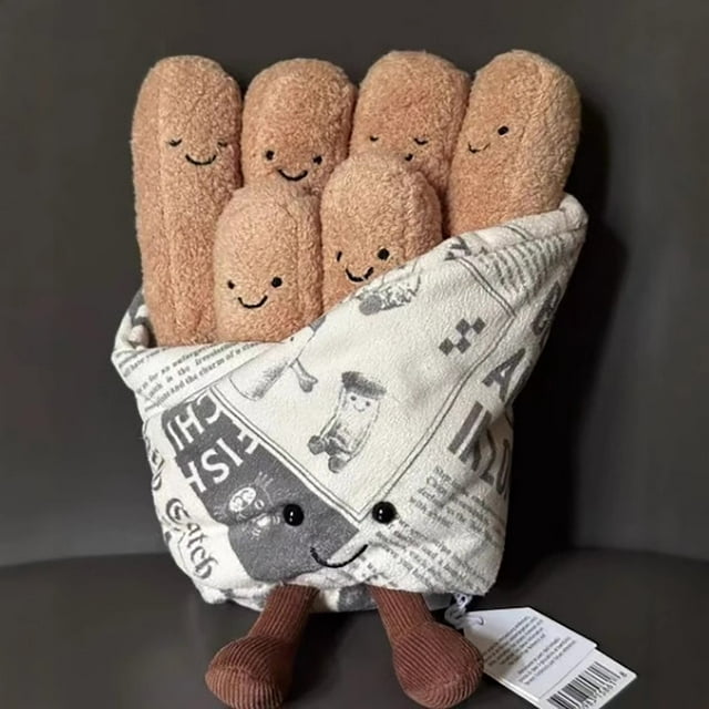 Jellycat A bundle of French Fries Stuffed Plush Toy Soft Cute Plush ...