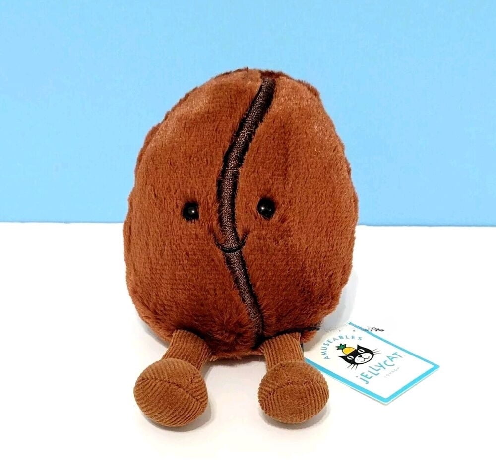 Jellycat AMUSEABLE COFFEE BEAN Soft Plush Toy CUTE Stuffed Food ...