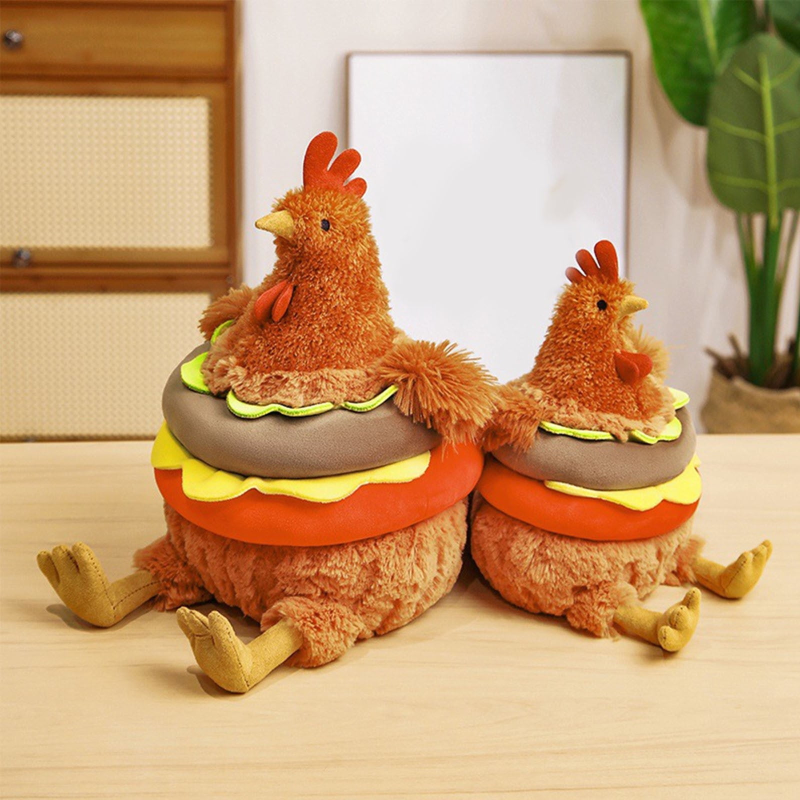 Jellycat Adorable Hamburger Rooster Stuffed Animal Plush Toy, 9.84 Inch ...