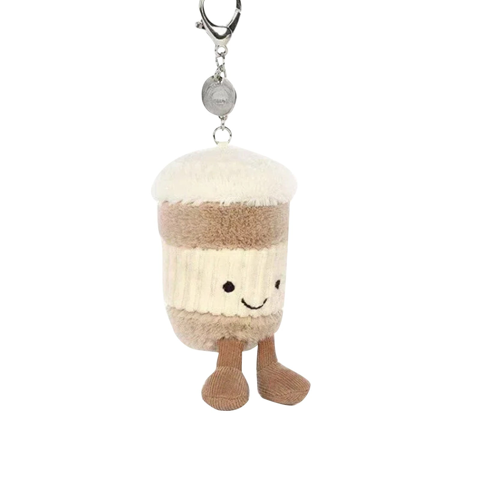 Jellycat Adorable Plush Coffee Cup Keychain | Cute & Soft Stuffed Toy ...