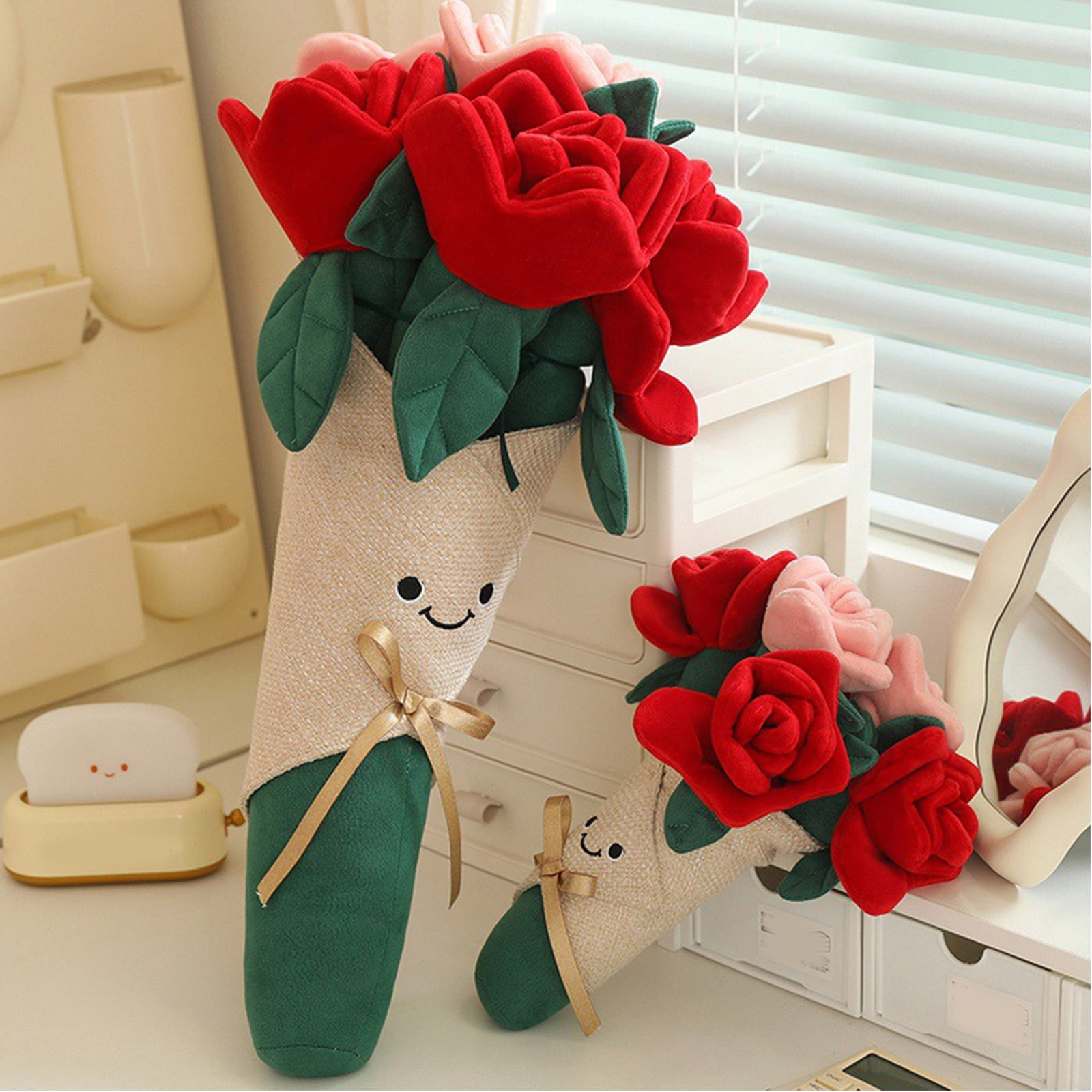 Jellycat,Adorable Plush Rose Bouquet toy Perfect Gift for Valentine'S ...