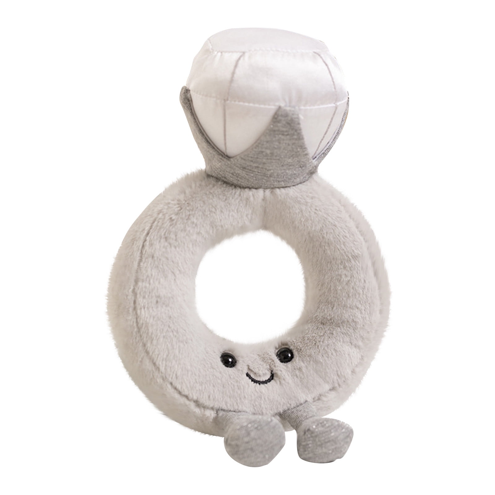 Jellycat Amuseable Stuffed Toy Plush Baby Rattle Toy with Diamond Ring ...