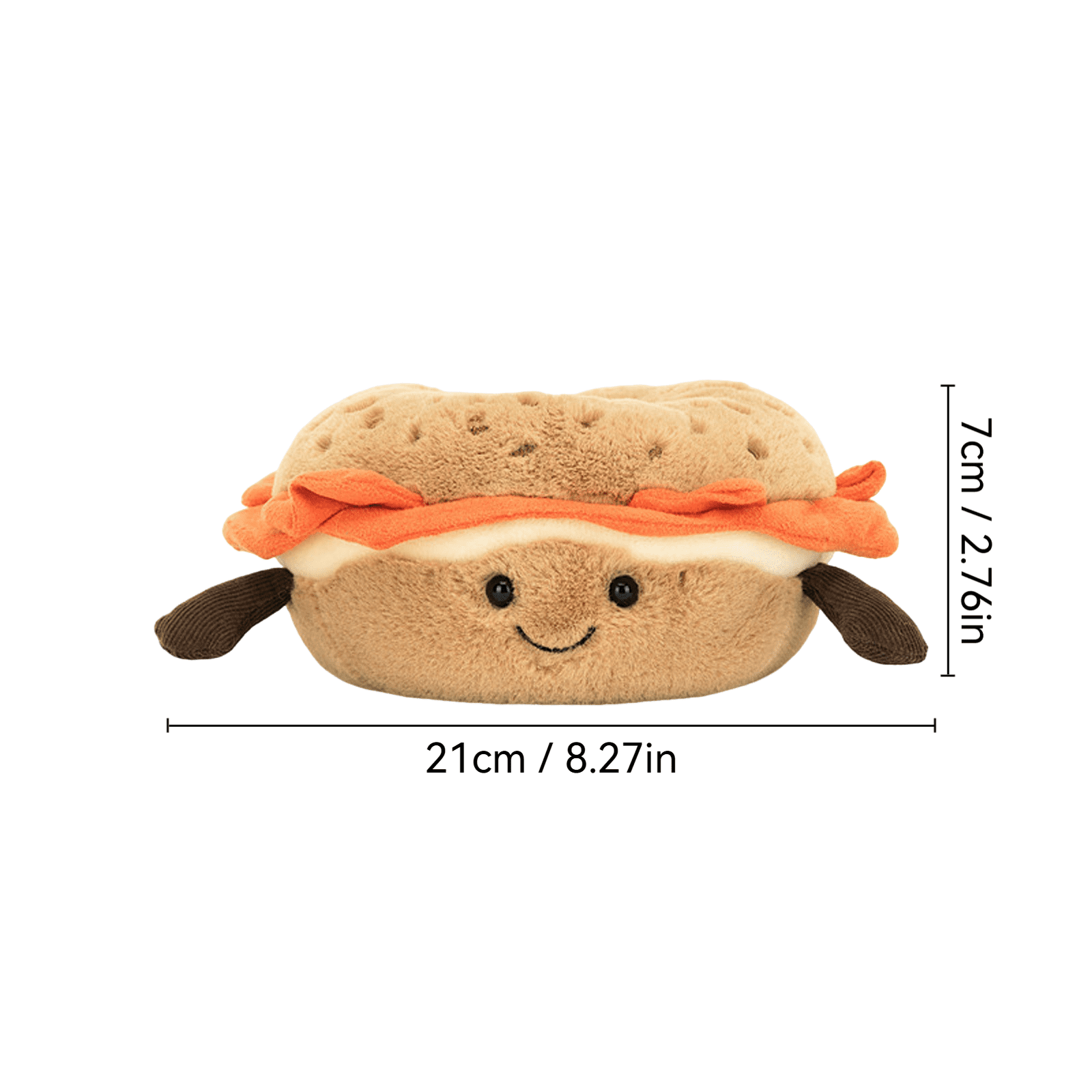 Jellycat Amuseables Bagel Plush Doll Collectible Stuffed Christmas Toy ...