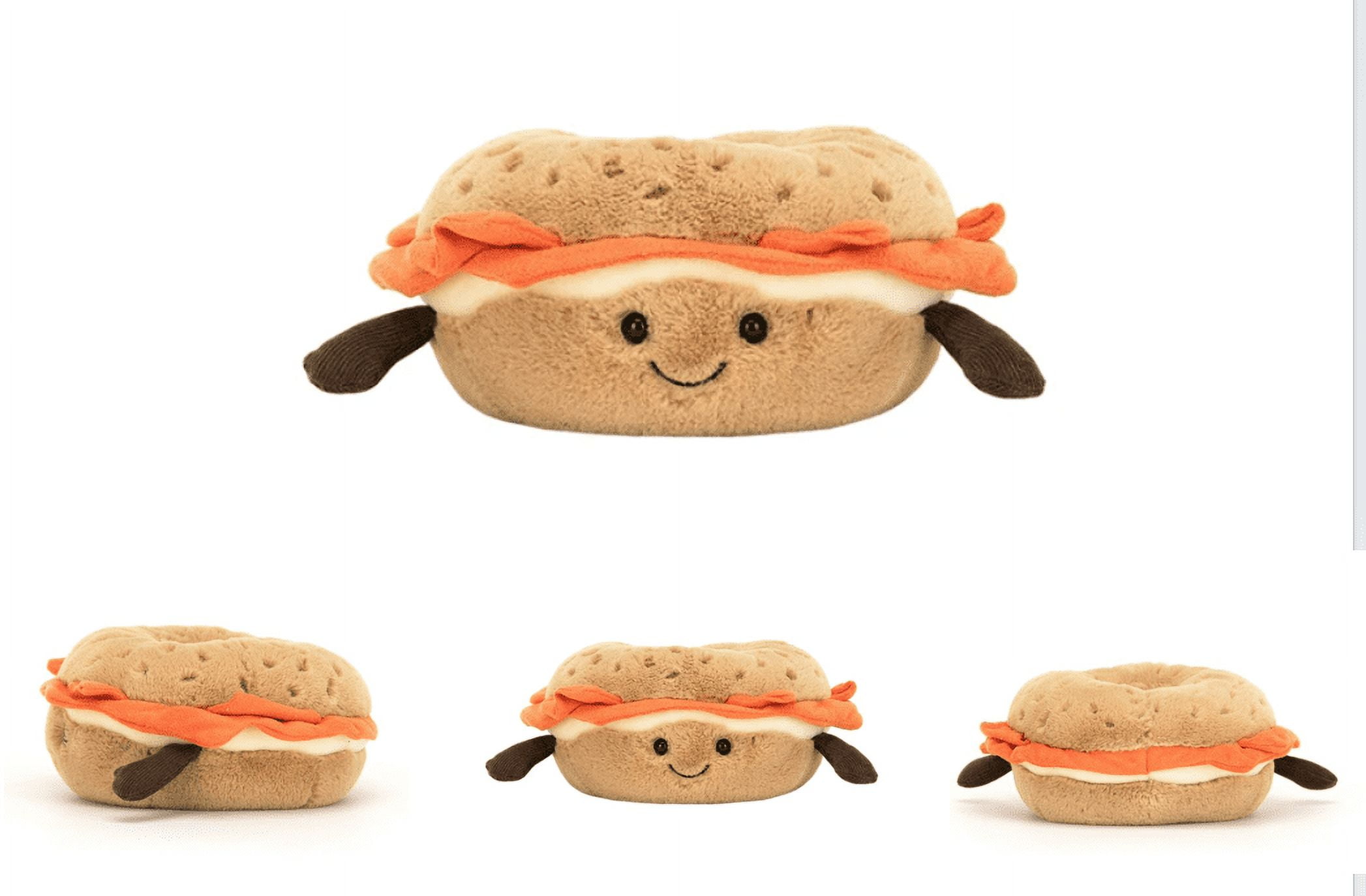 Jellycat Amuseables Bagel Plush Doll Gentle & Snuggly Companion 8.27 ...