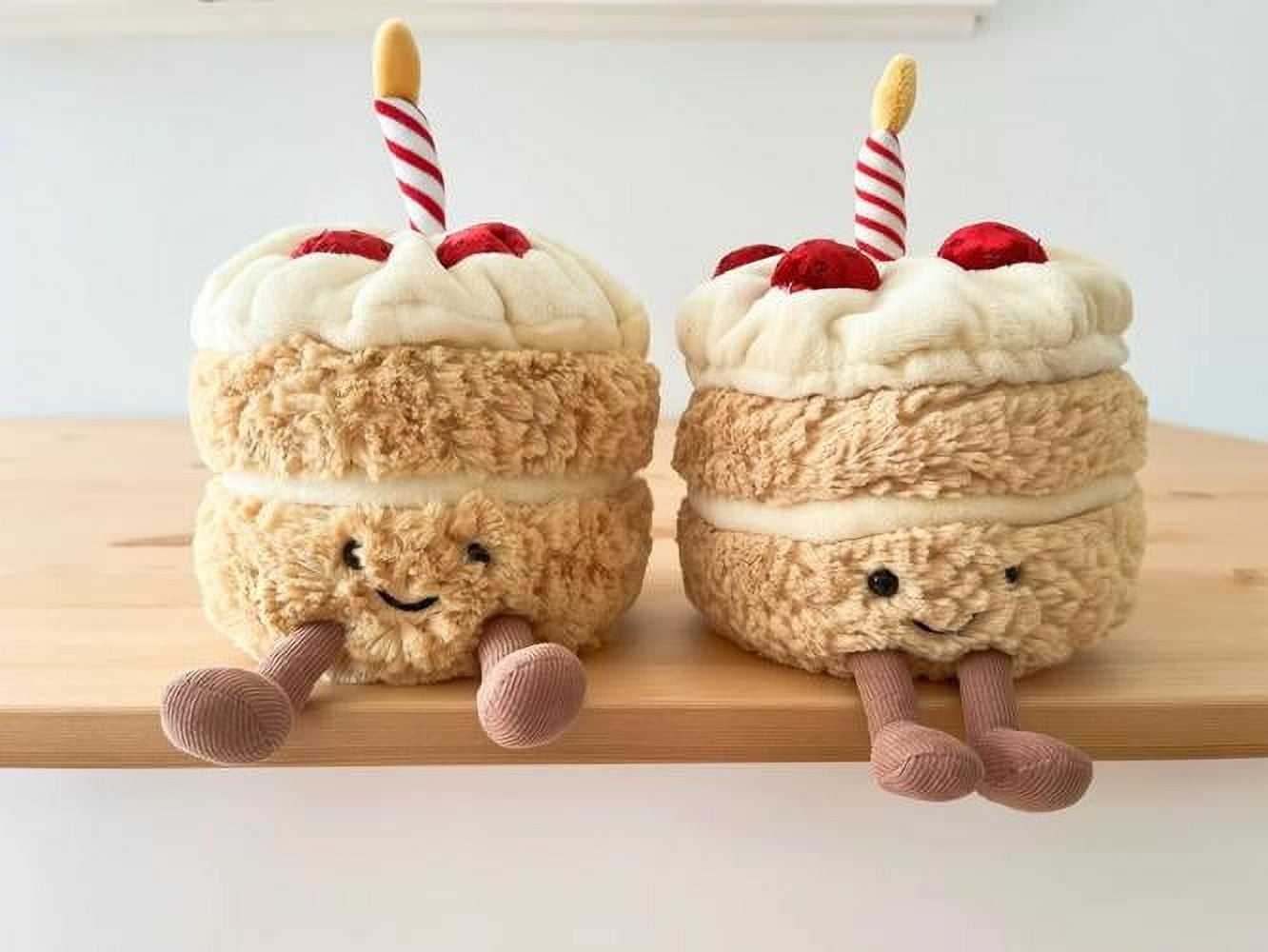 Jellycat Amuseables Birthday Cake Plush Toy - Delightful Beige Cake, 6. ...