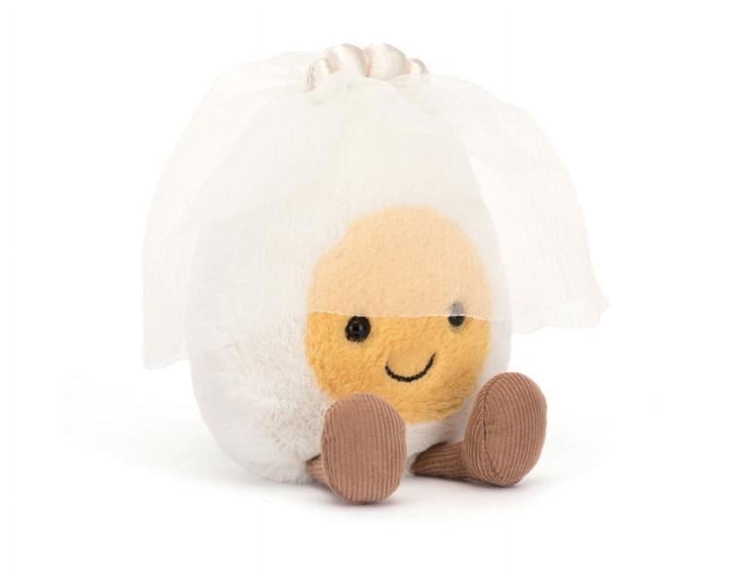 Jellycat Amuseables Boiled Egg Bride Stuffed Plush Toy Egg Soft Toy ...
