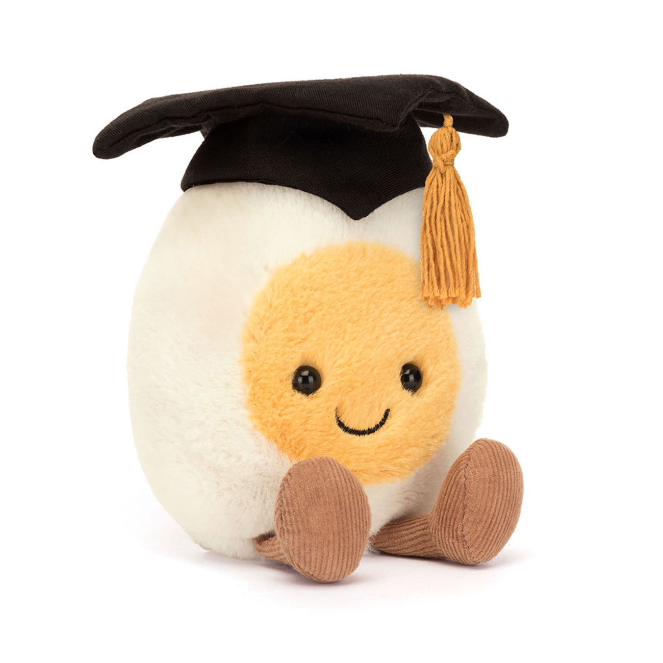 Jellycat Amuseables Boiled Egg Graduation Plush Toy - Cute Soft Stuffed ...
