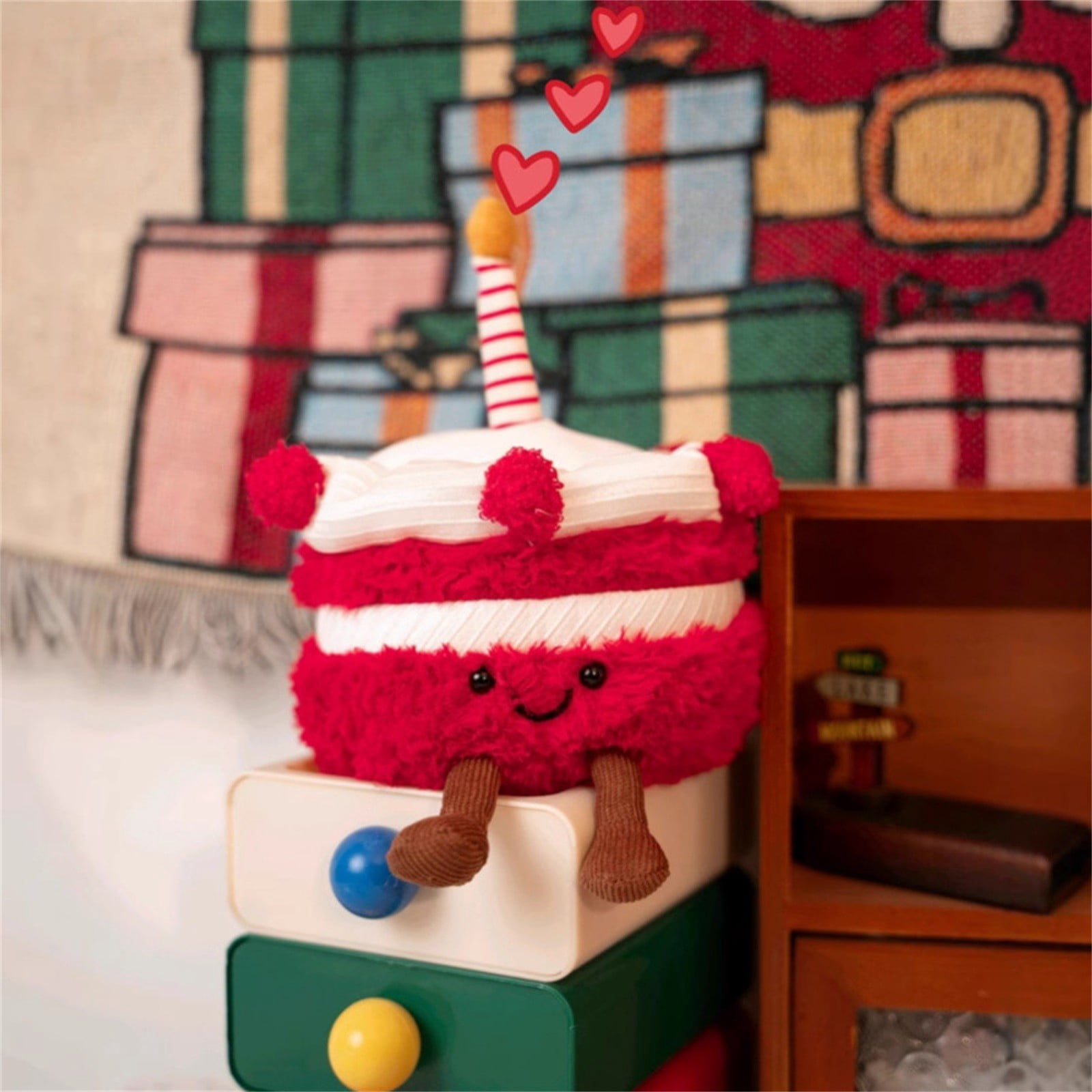 Jellycat Amuseables Cheri Cake Stuffed Animals Soft Plush Toys Fun Cute ...