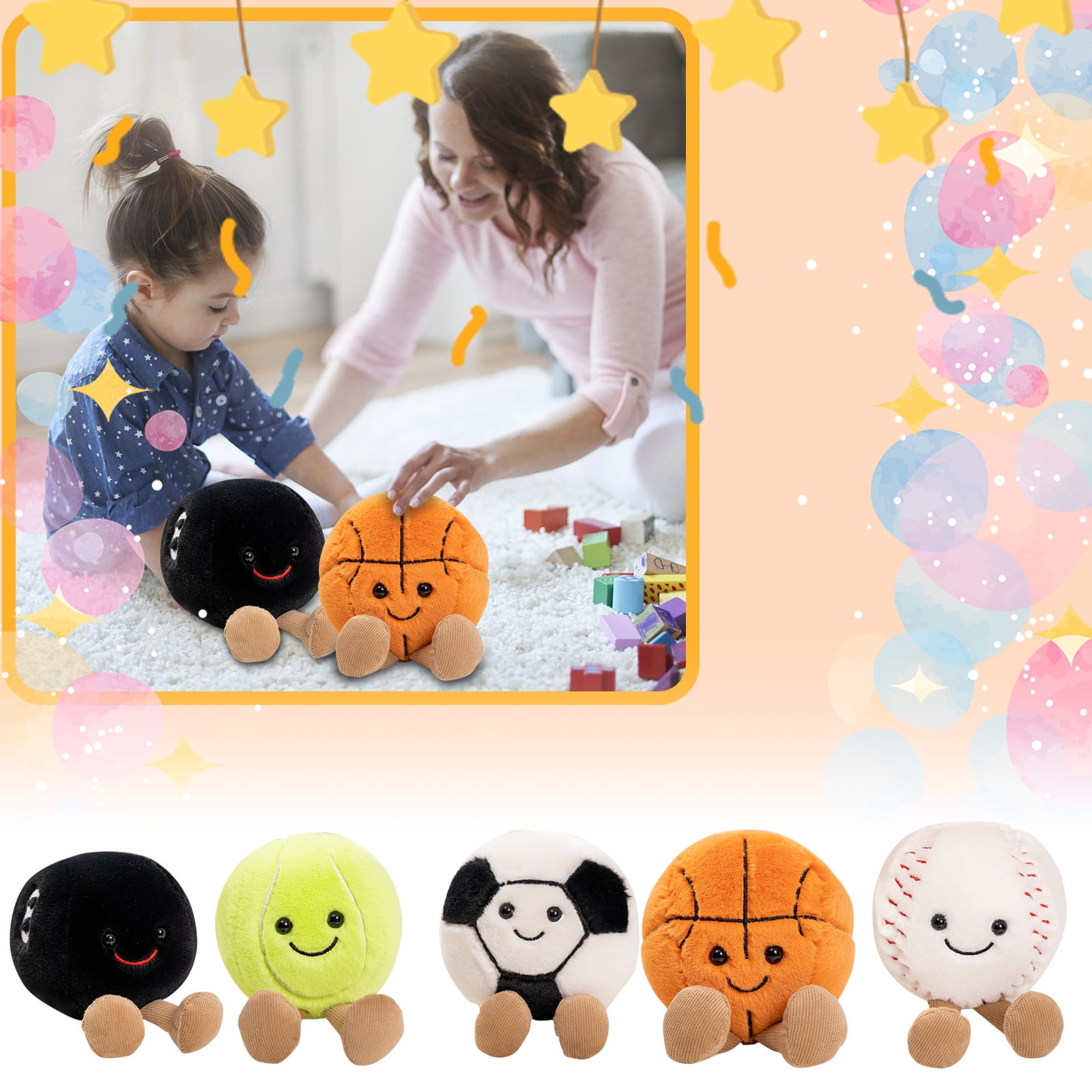 Jellycat Amuseables Cute Billiards Plush Toy, 17.72 Inch - Soft Stuffed ...
