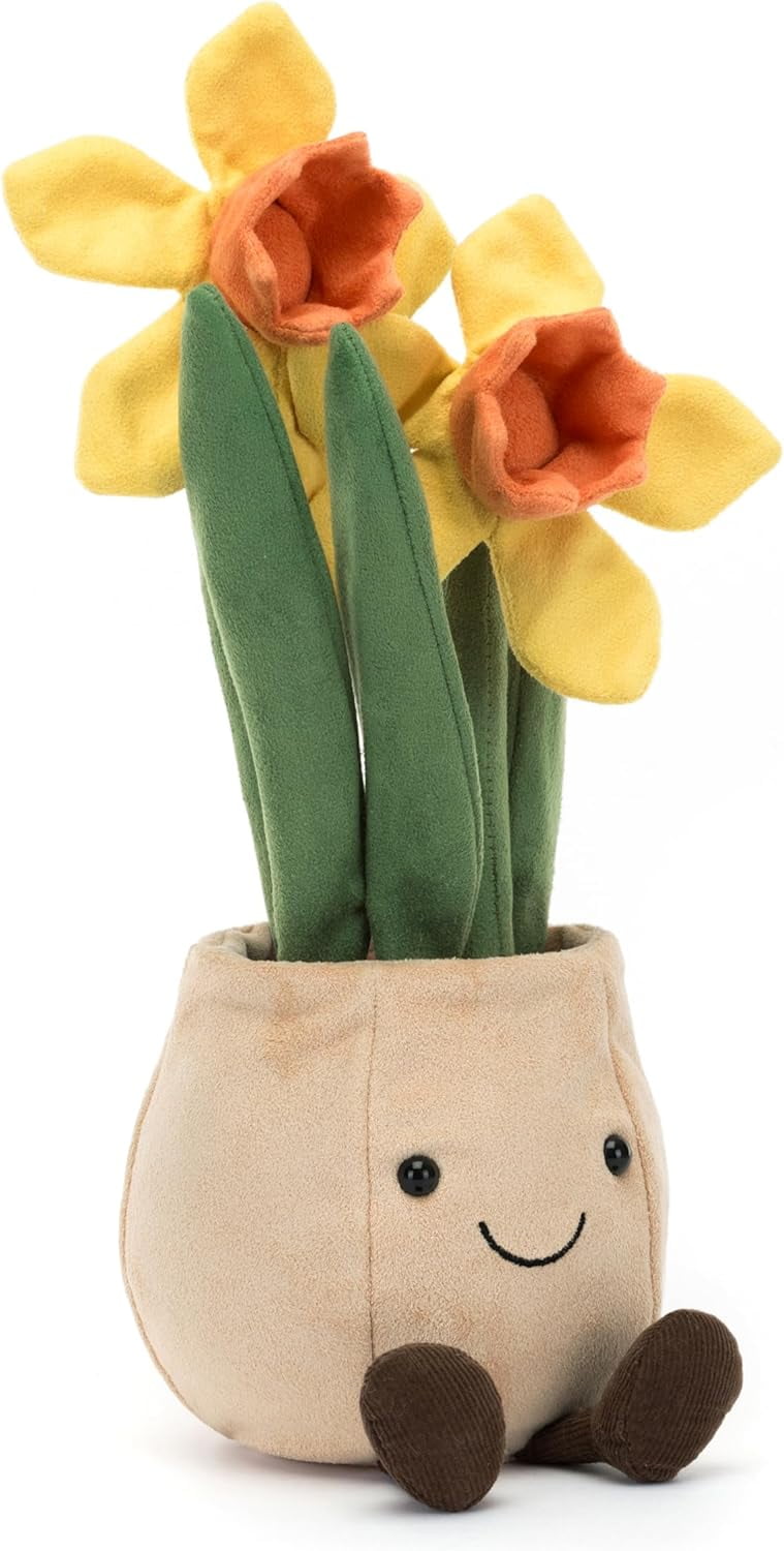 Jellycat Amuseables Daffodil Flower Stuffed Toy, 13 inches - Flower ...