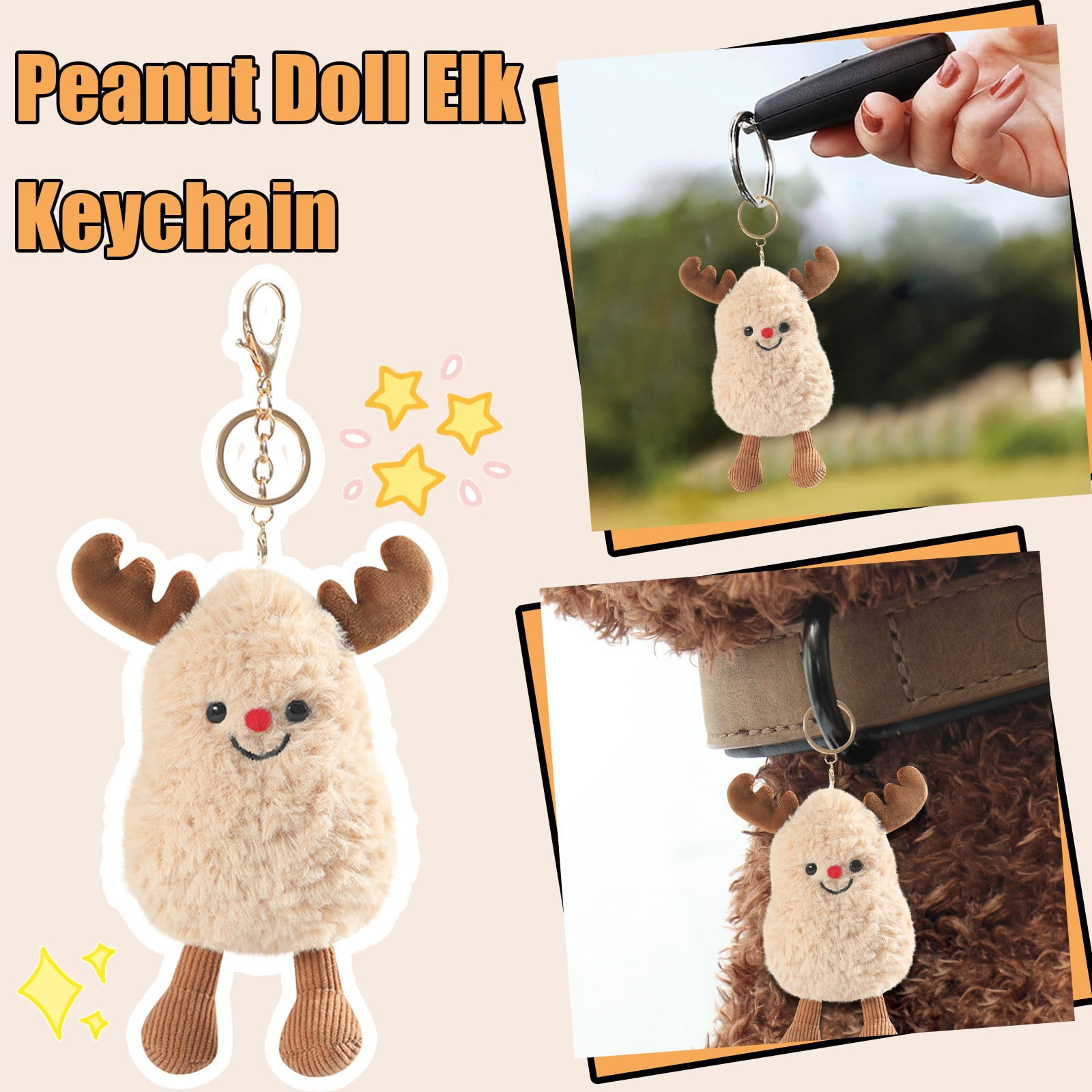 Jellycat Amuseables Keychain,Jellycat Stuffed Animal Toy Keychain ...