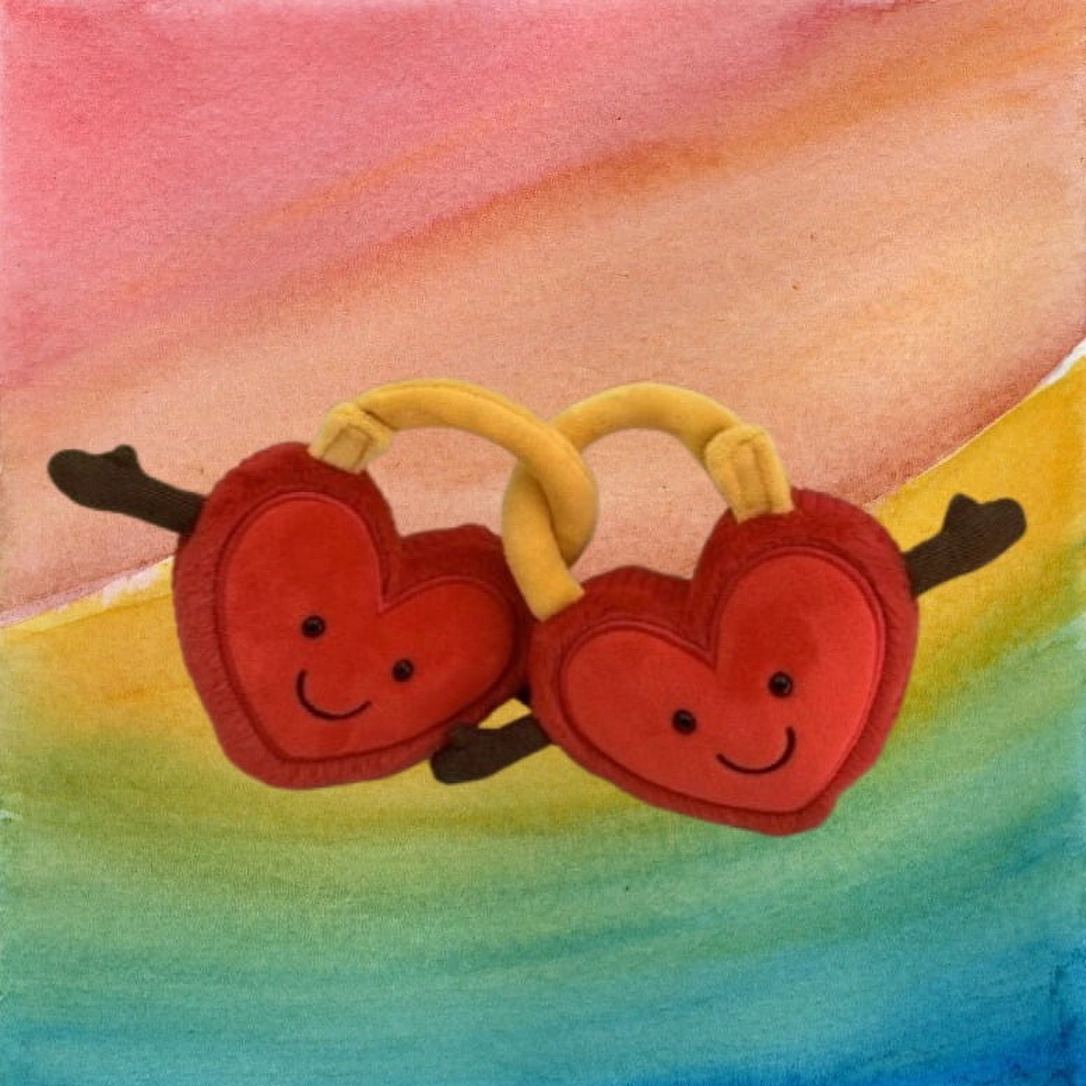 Jellycat Amuseables Love Locks Stuffed Toy 6 Inches Red Heart Padlock ...