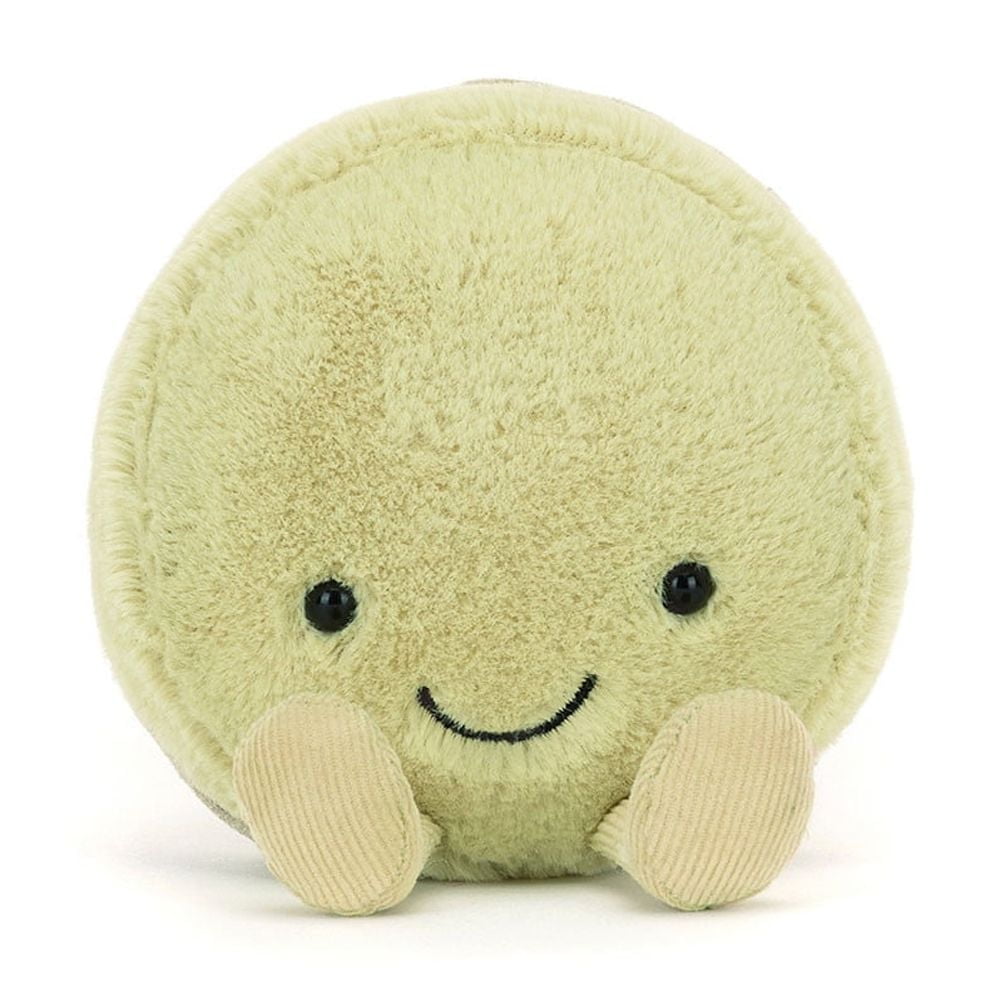 Amuseables Max Macaron Plush Toy - Charming Green Macaron, 3.9in, Fun ...