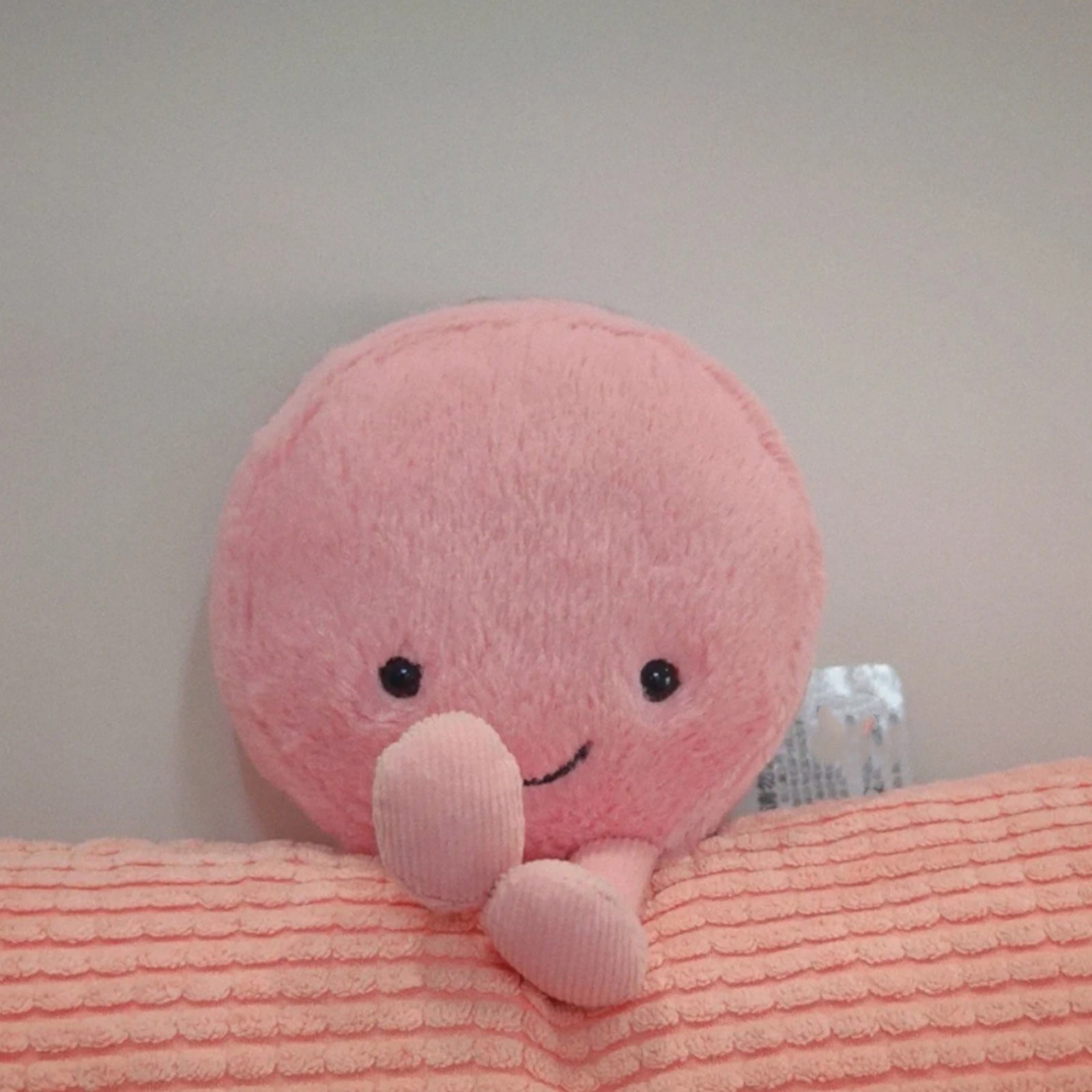 Amuseables Mia Macaron Plush Toy - Sweet Pink Macaron Design, 4.7in ...