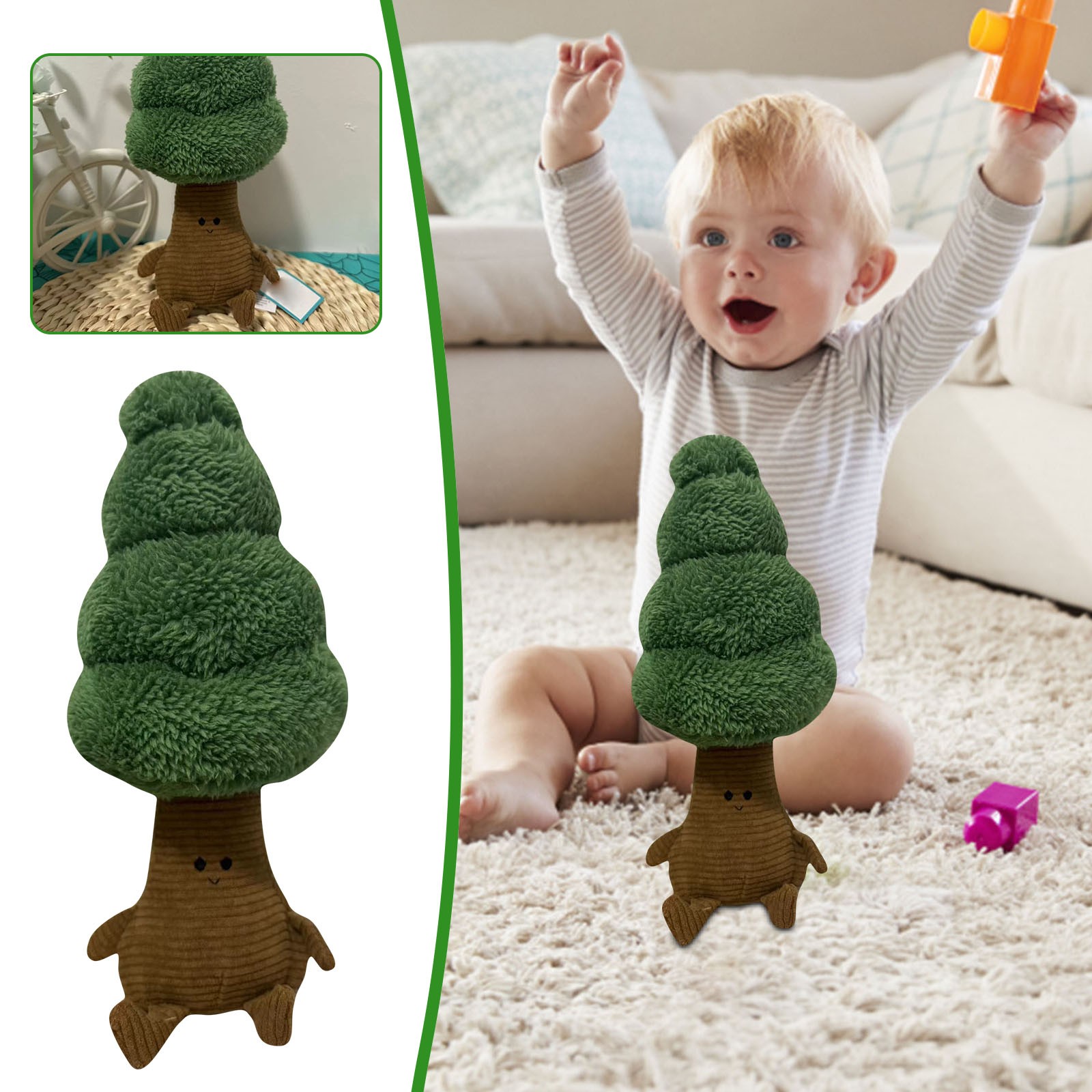 Jellycat Amuseables Nordic Spruce Christmas Tree Stuffed Toy, Large 17. ...