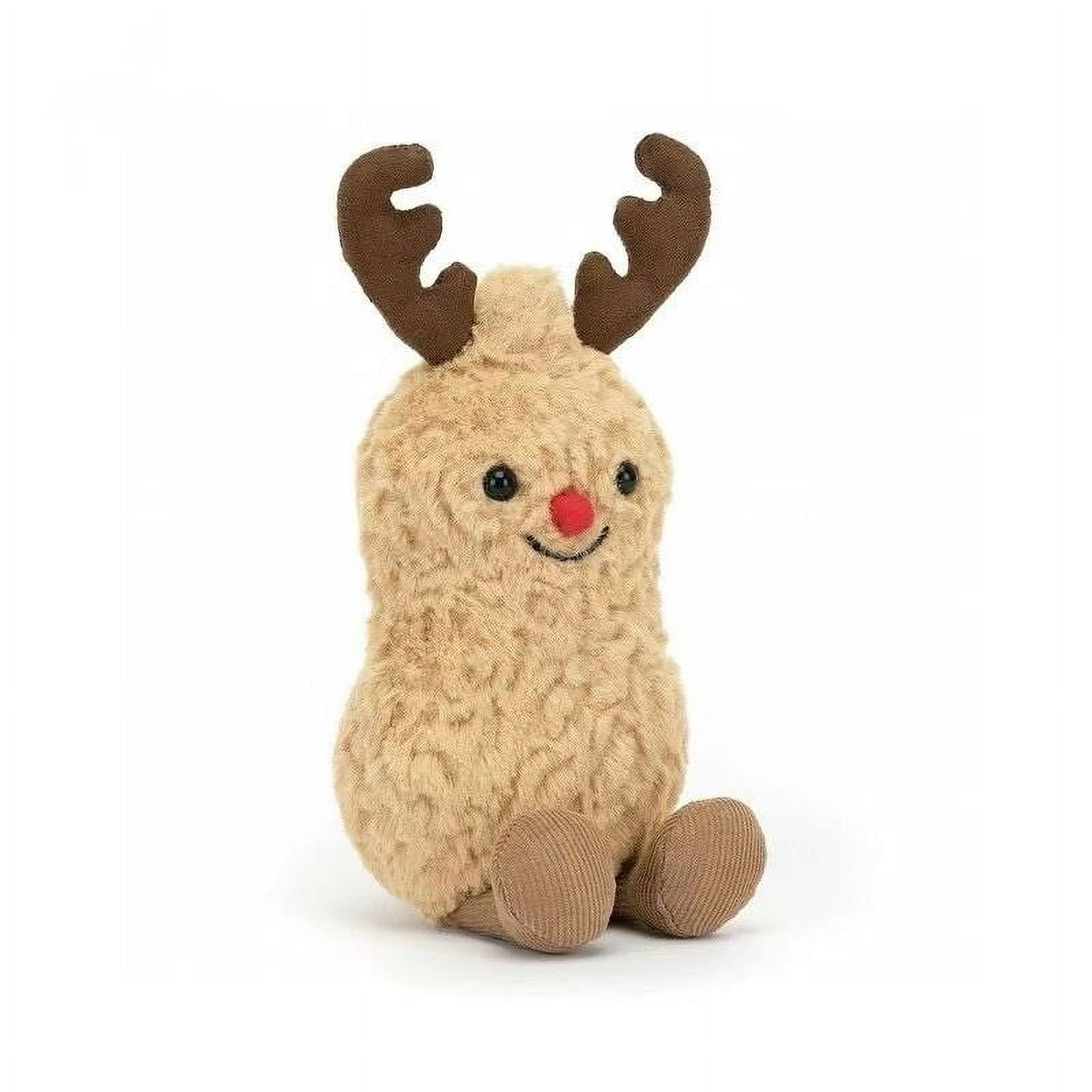 Jellycat Amuseables Peanut Reindeer Soft Stuffed Cuddly Plush Jelly ...
