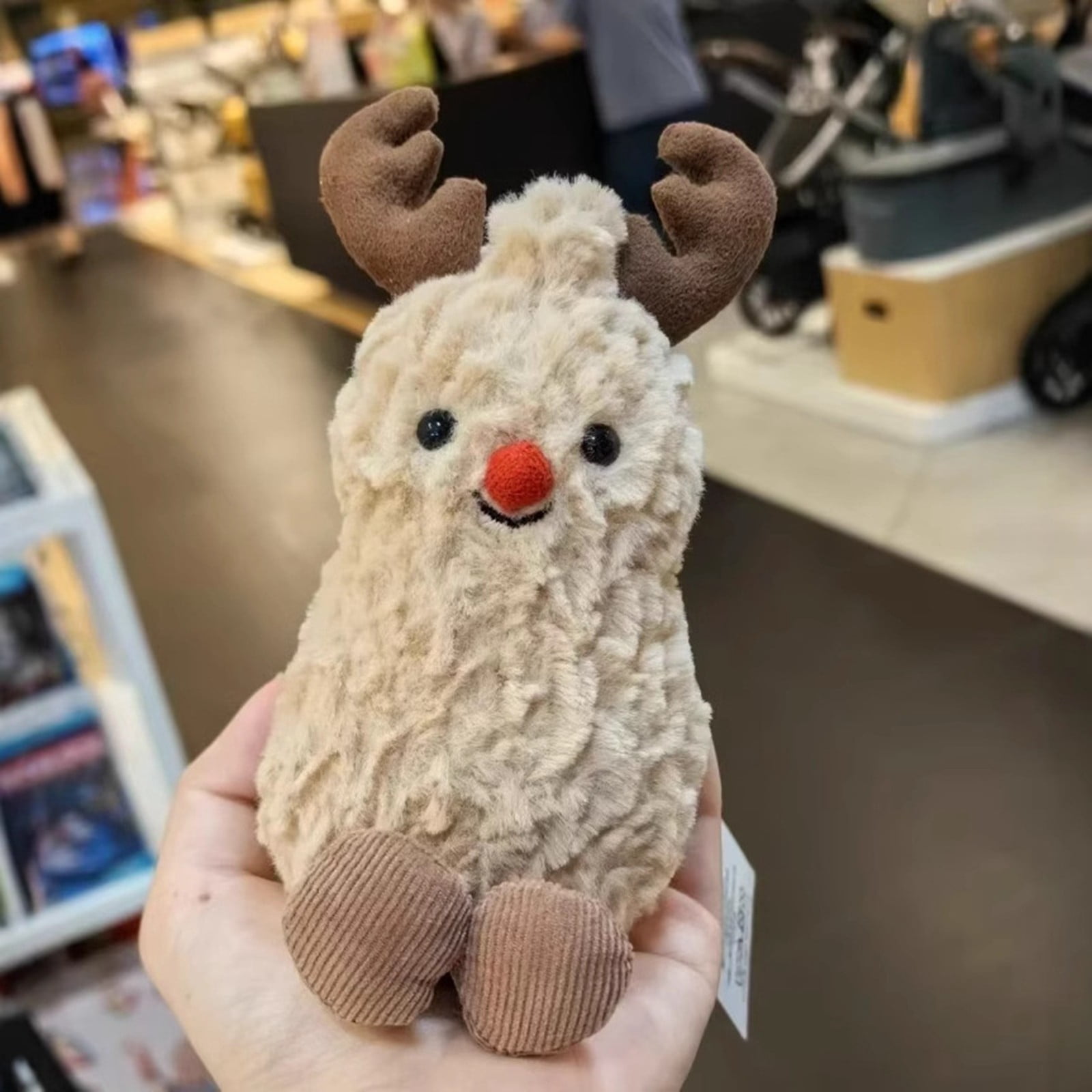 Jellycat Amuseables Peanut Reindeer Stuffed Plush Toy Soft Cute Plush ...