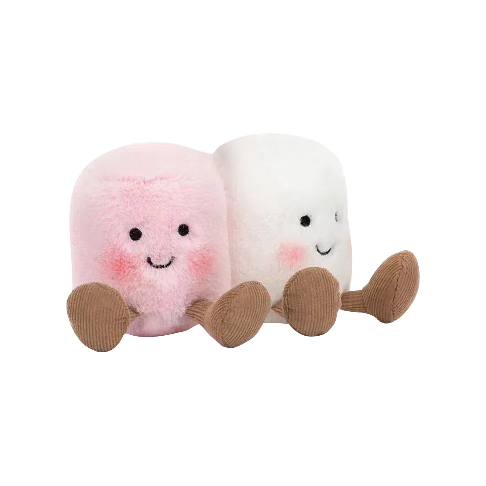 Jellycat Amuseables Pink and White Marshmallows Plush Toy - 2 Pack ...