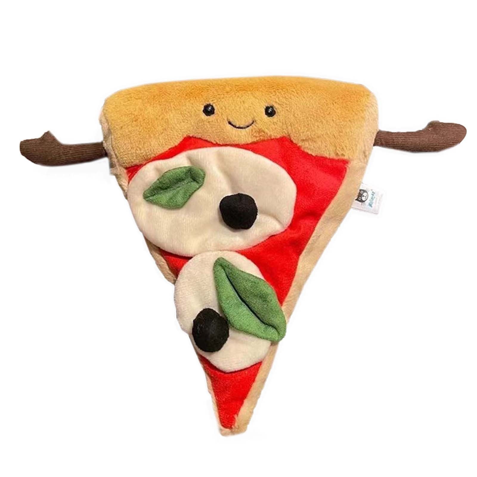 Jellycat Amuseables Pizza Stuffed Toy, 7.9 inches | Food Plush | Fun ...