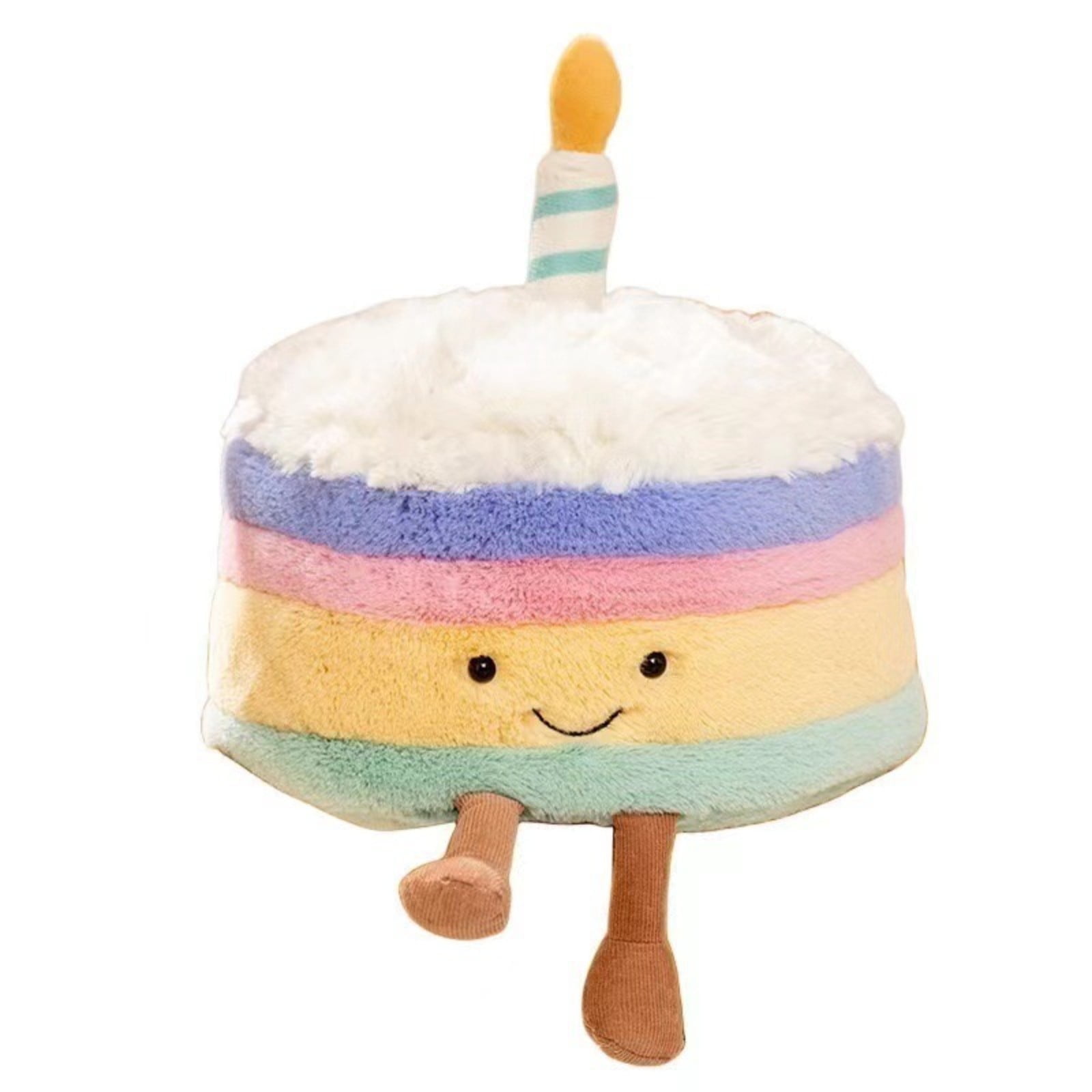 Jellycat Amuseables Rainbow Birthday Cake Stuffed Toy, Large 11.8 ...