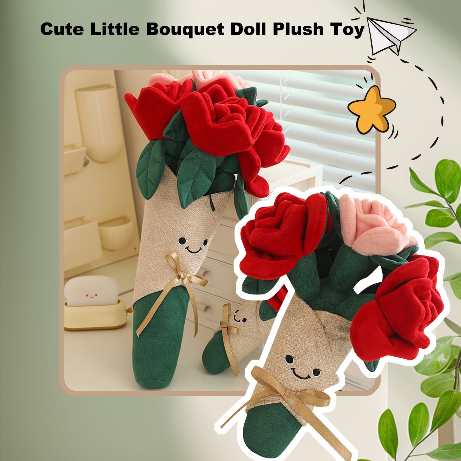 Customer reviews for Jellycat Amuseables Rose Bouquet Plush Toy|11 ...