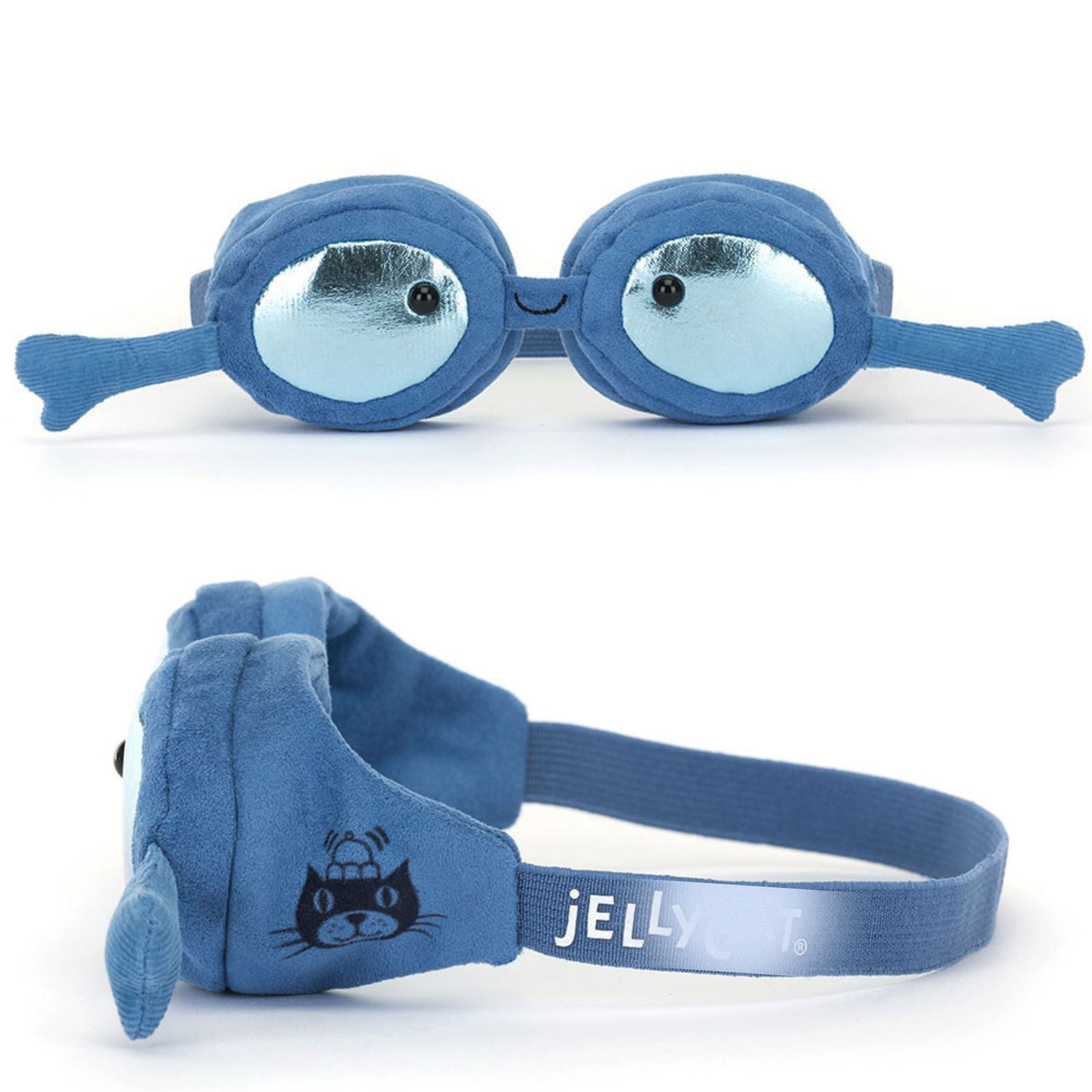 Jellycat Amuseables Sports Swimming Goggles Plush - Smiling Face Stuffed Goggles - Perfect for ...