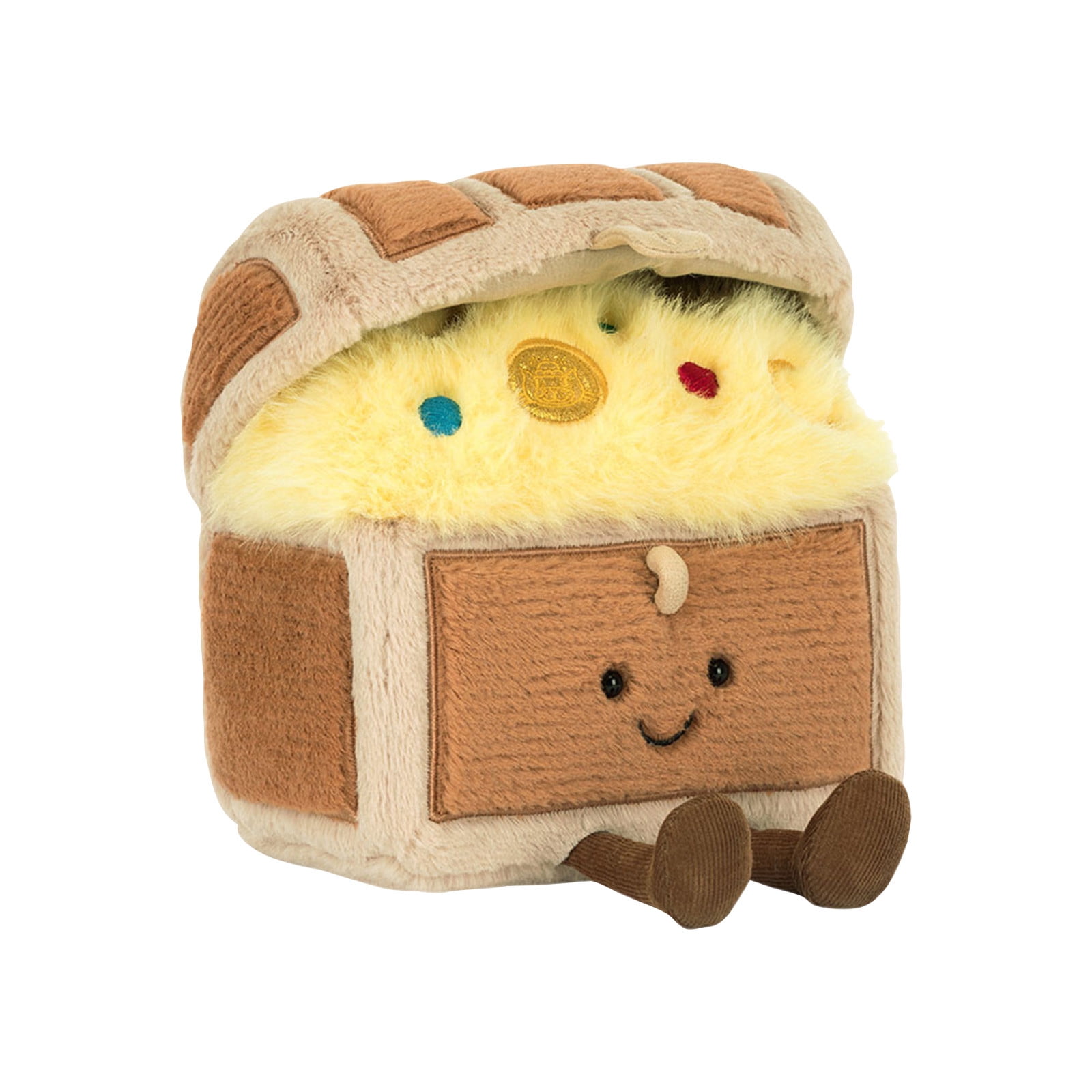 Jellycat Amuseables Treasure Chest Plush Collectible Decor, Novelty ...