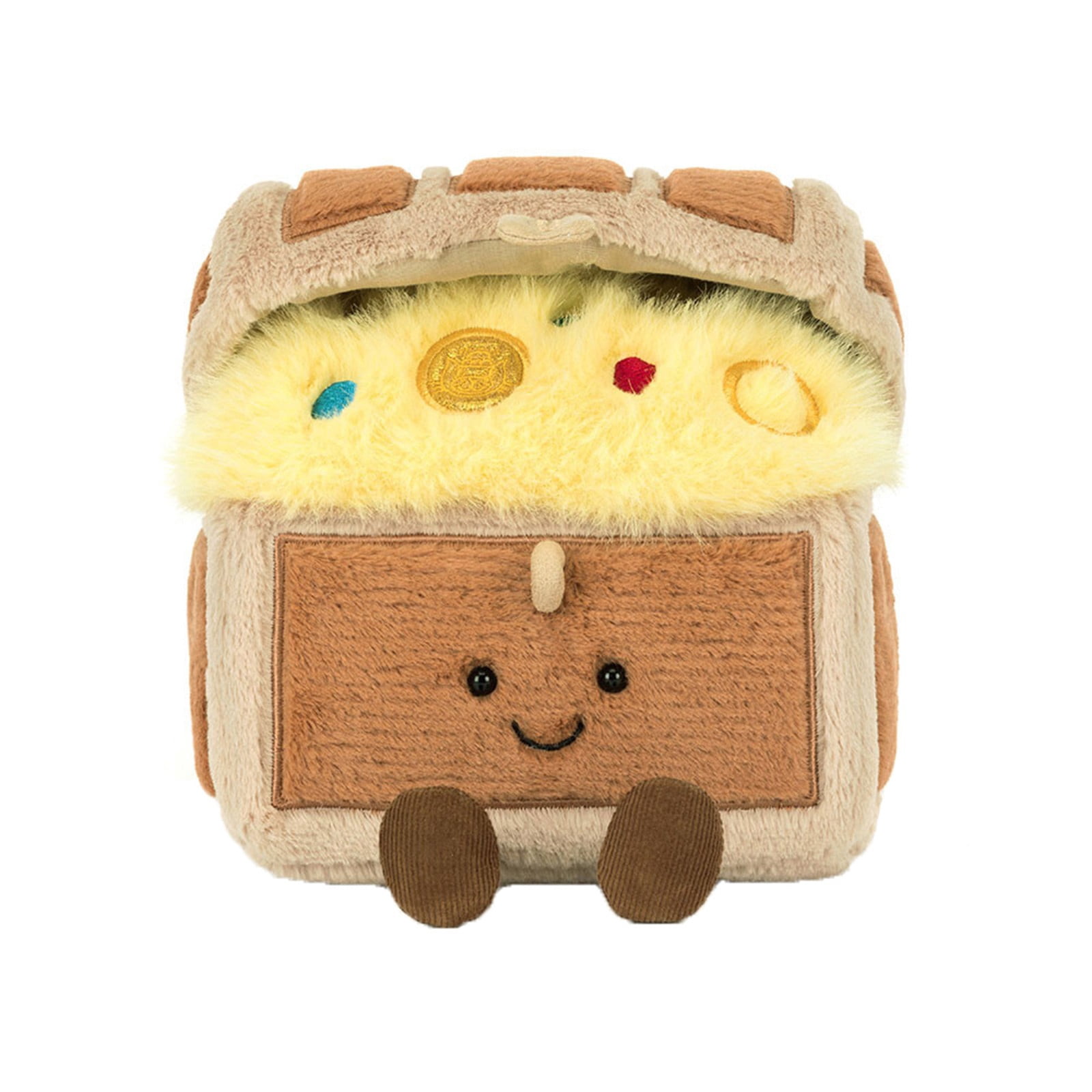 Jellycat Amuseables Treasure Chest Plush Toy Ultra-Soft Stuffed Dolls 6 ...