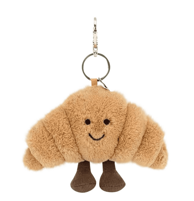 Jellycat Bag Charm Jellycat Food, Cute Croissant Bag Keychain, Teacher ...