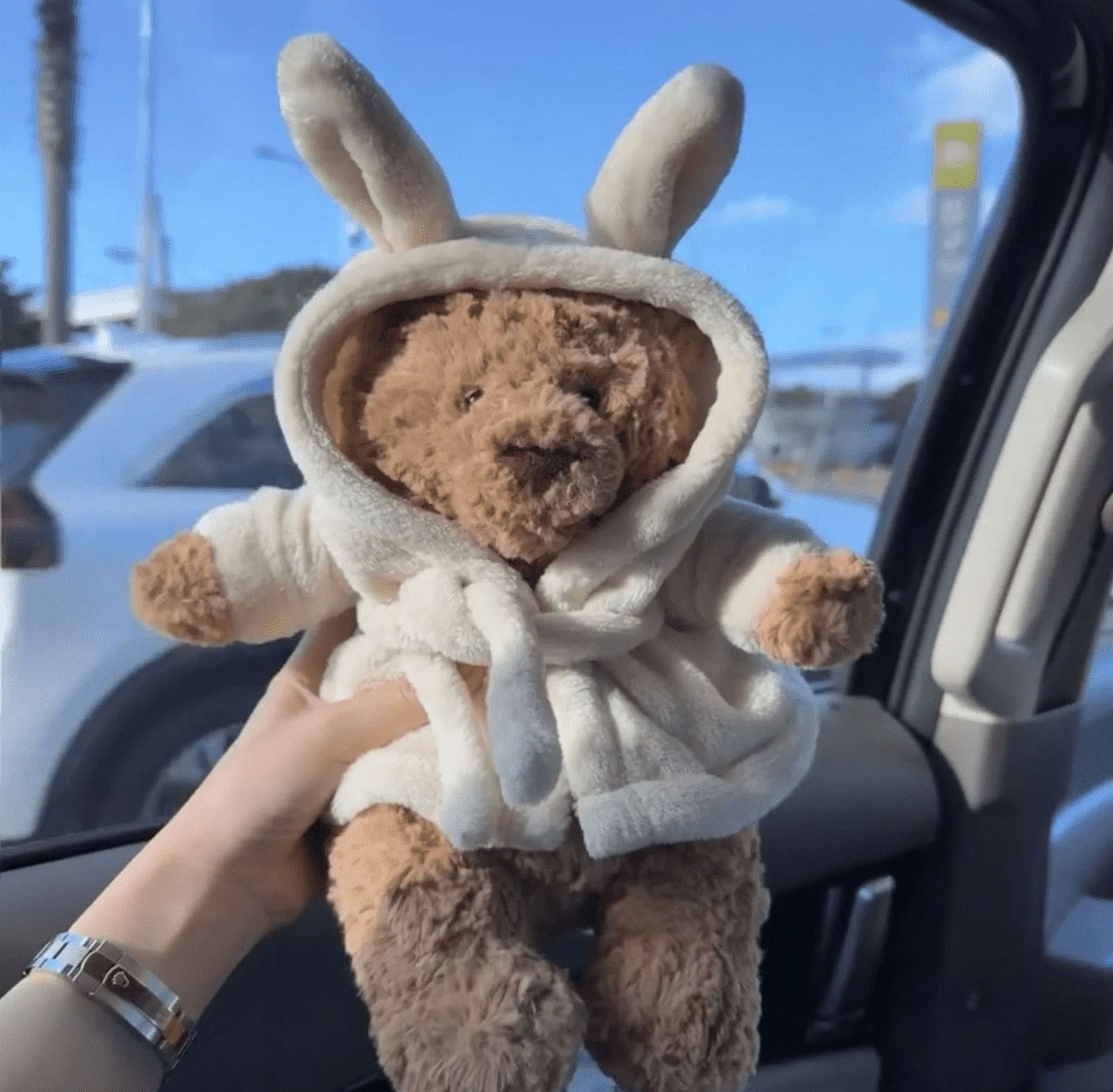 Jellycat Bartholomew Bathrobe Bear 10 Inch Cute Plush Toy, Soft ...