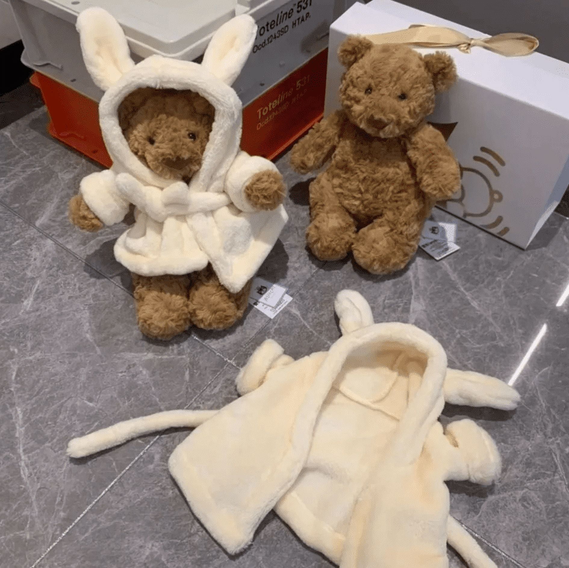 Jellycat Bartholomew Bathrobe Bear 26cm New Soft Toy - Walmart.com