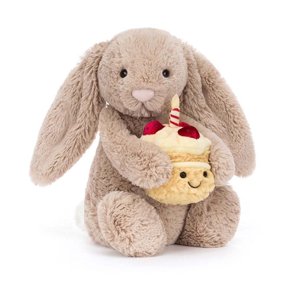 Jellycat Bashful Beige Bunny 'Birthday' Graduation-Gifts Series Plush ...