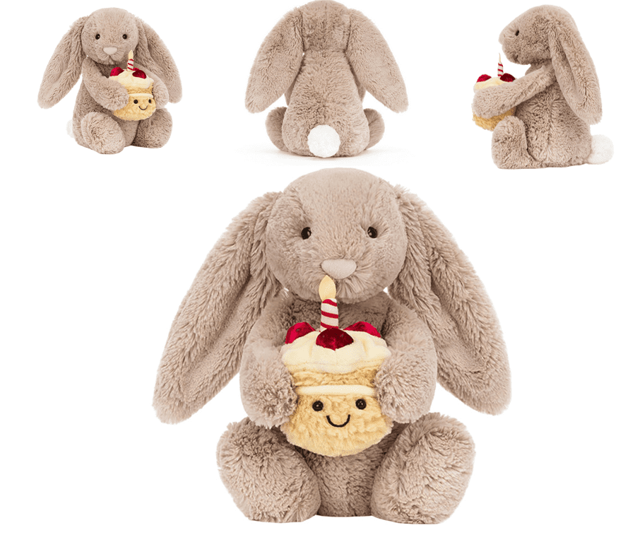 Jellycat Bashful Beige Bunny Stuffed Animal – 12-Inch Easter Plush Toy ...