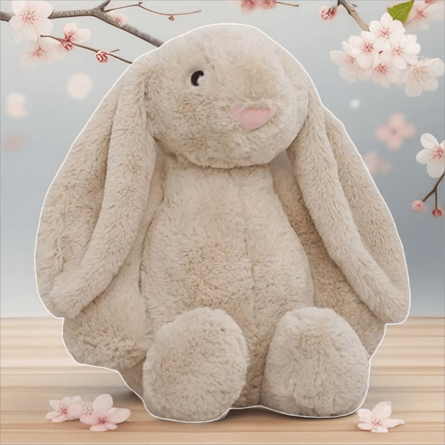 Jellycat Bashful Beige Bunny Stuffed Animal 15" Ideal Easter Birthday ...