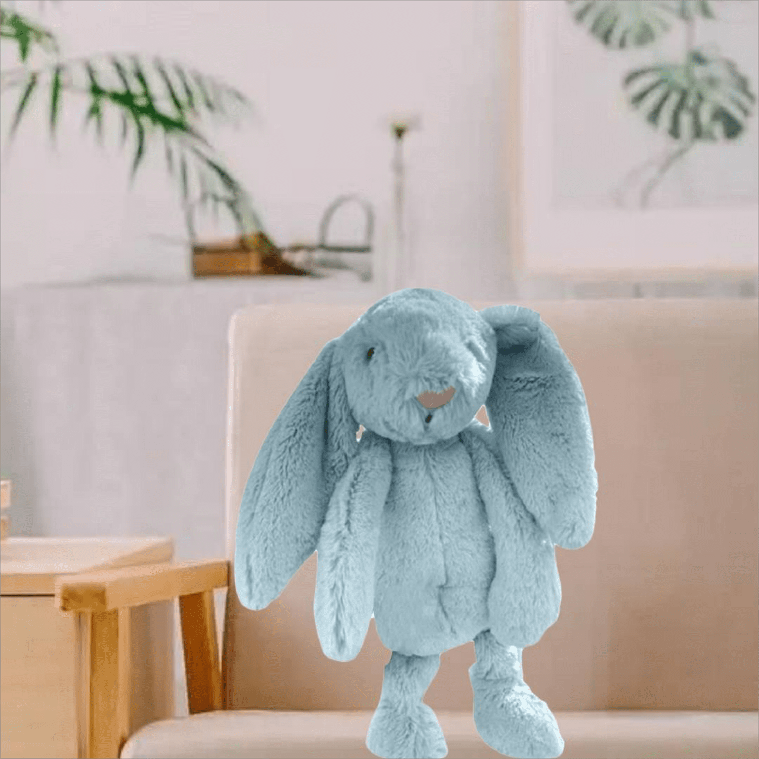 Jellycat Bashful Blue Bunny Stuffed Animal 31cm Ideal Easter Birthday ...