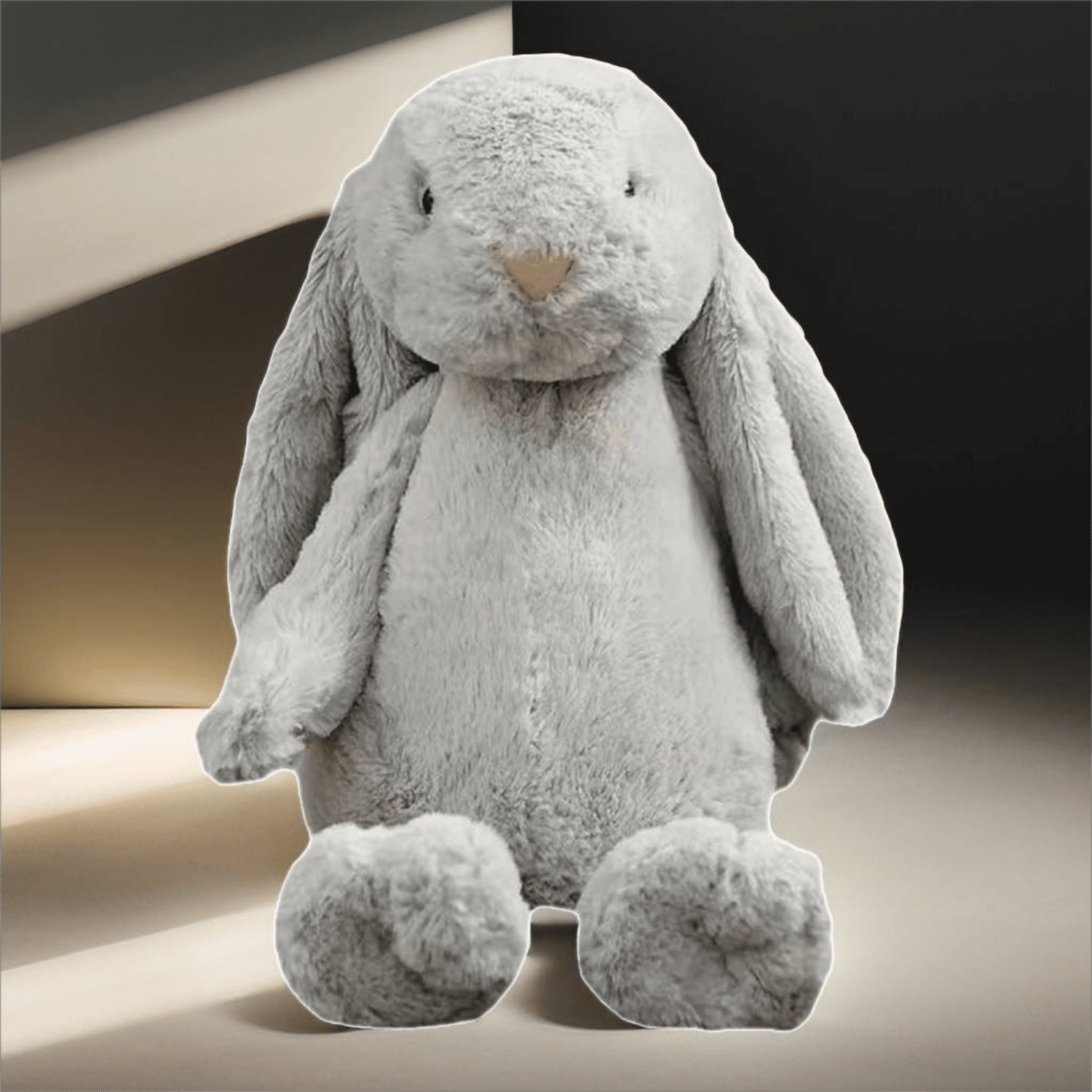 Jellycat Bashful Grey Bunny Stuffed Animal 15" Ideal Easter Birthday ...