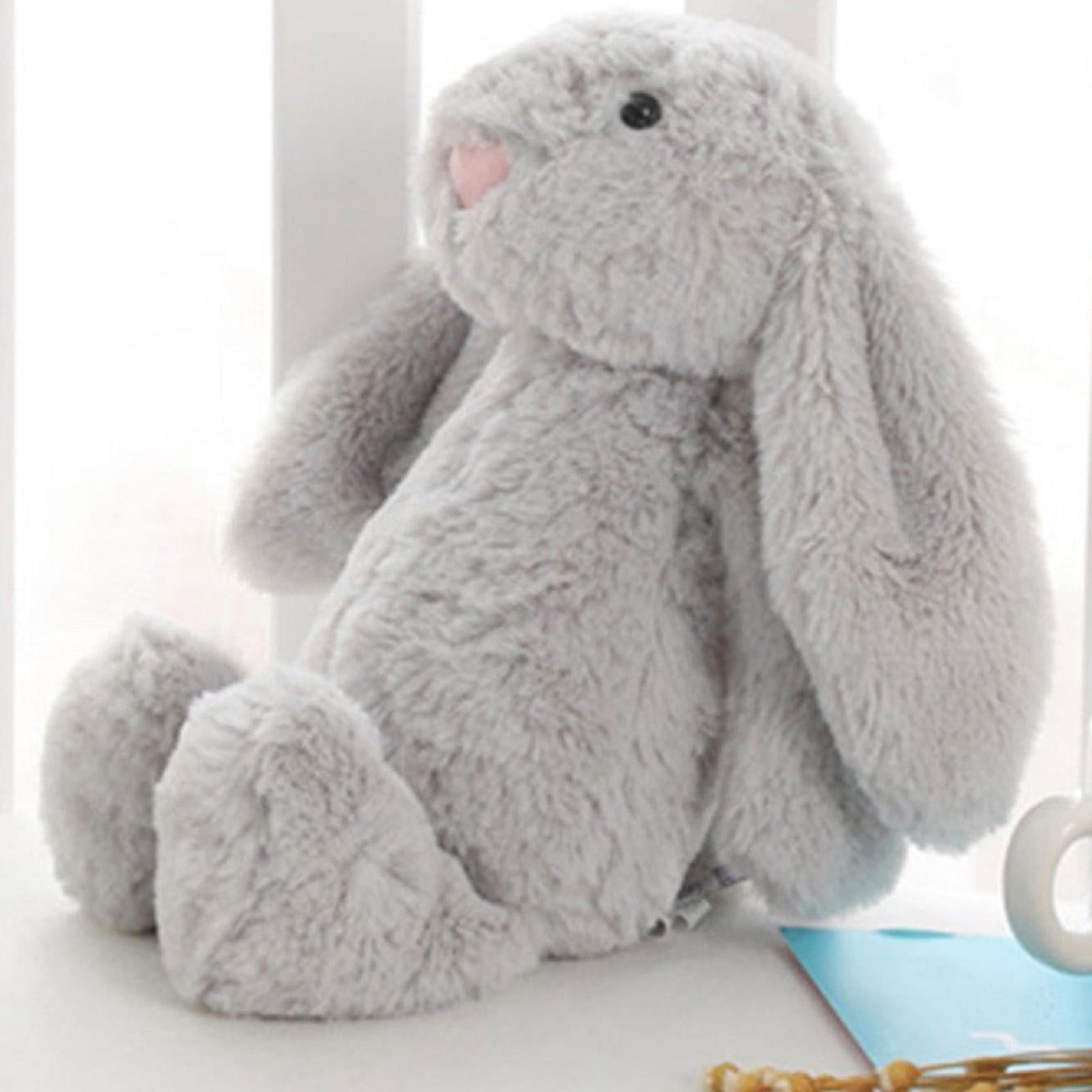 Jellycat Bashful Grey Bunny Stuffed Animal 31cm Ideal Easter Birthday ...