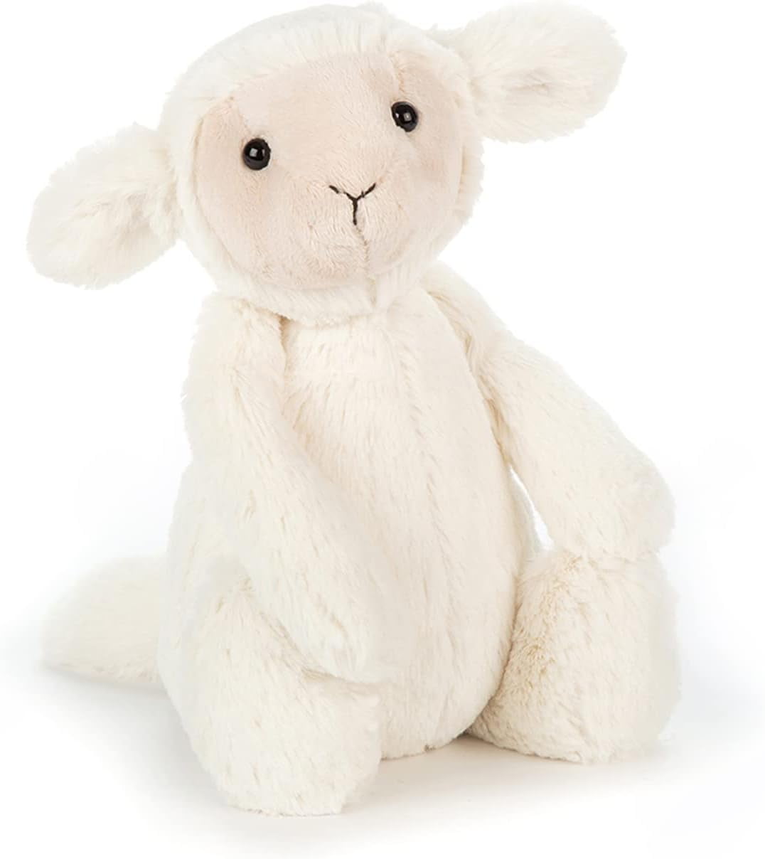Jellycat, Bashful Lamb Stuffed Animal, 12 inch, Soft Plush Toy ...