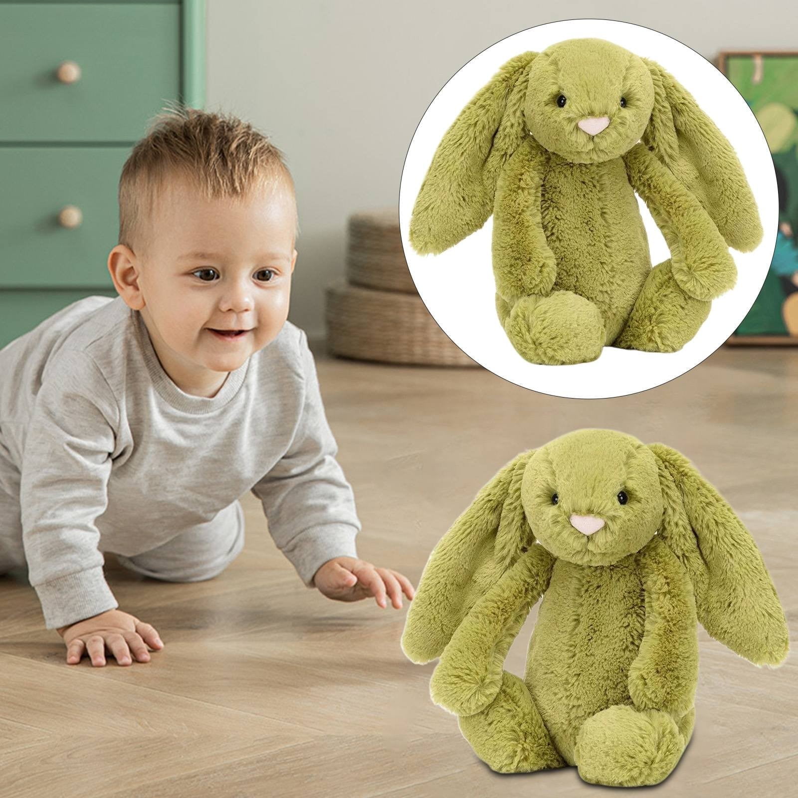 Jellycat Bashful Moss Bunny, 12 Inch Plush Toy, Soft Rabbit Stuffed ...