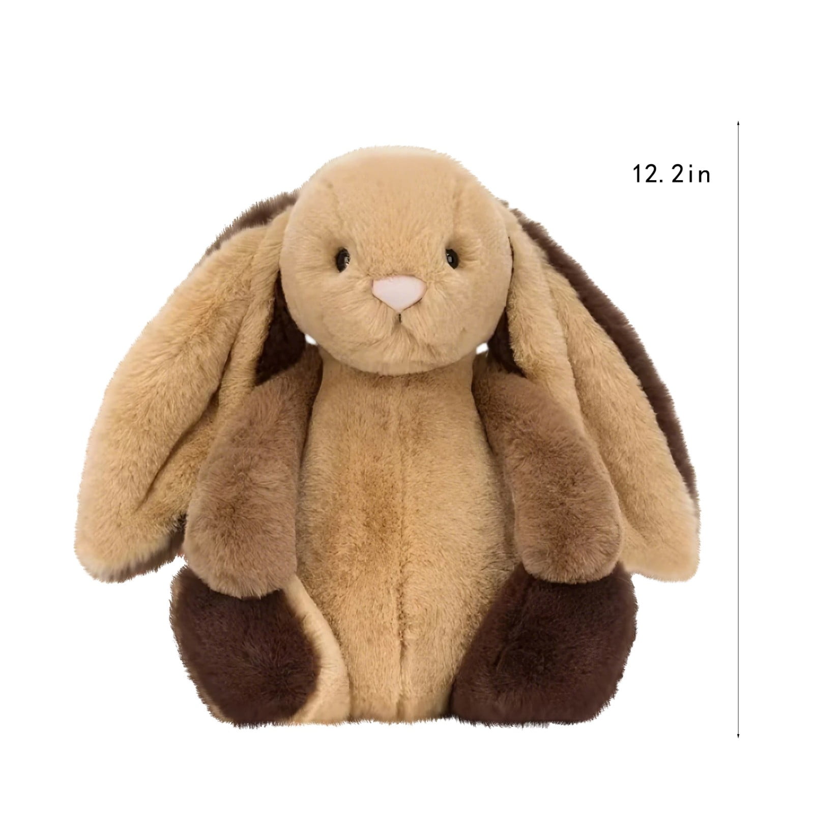 Jellycat Bashful Patchwork Brown Bunny 12.2" Stuffed Rabbit - Adorable ...